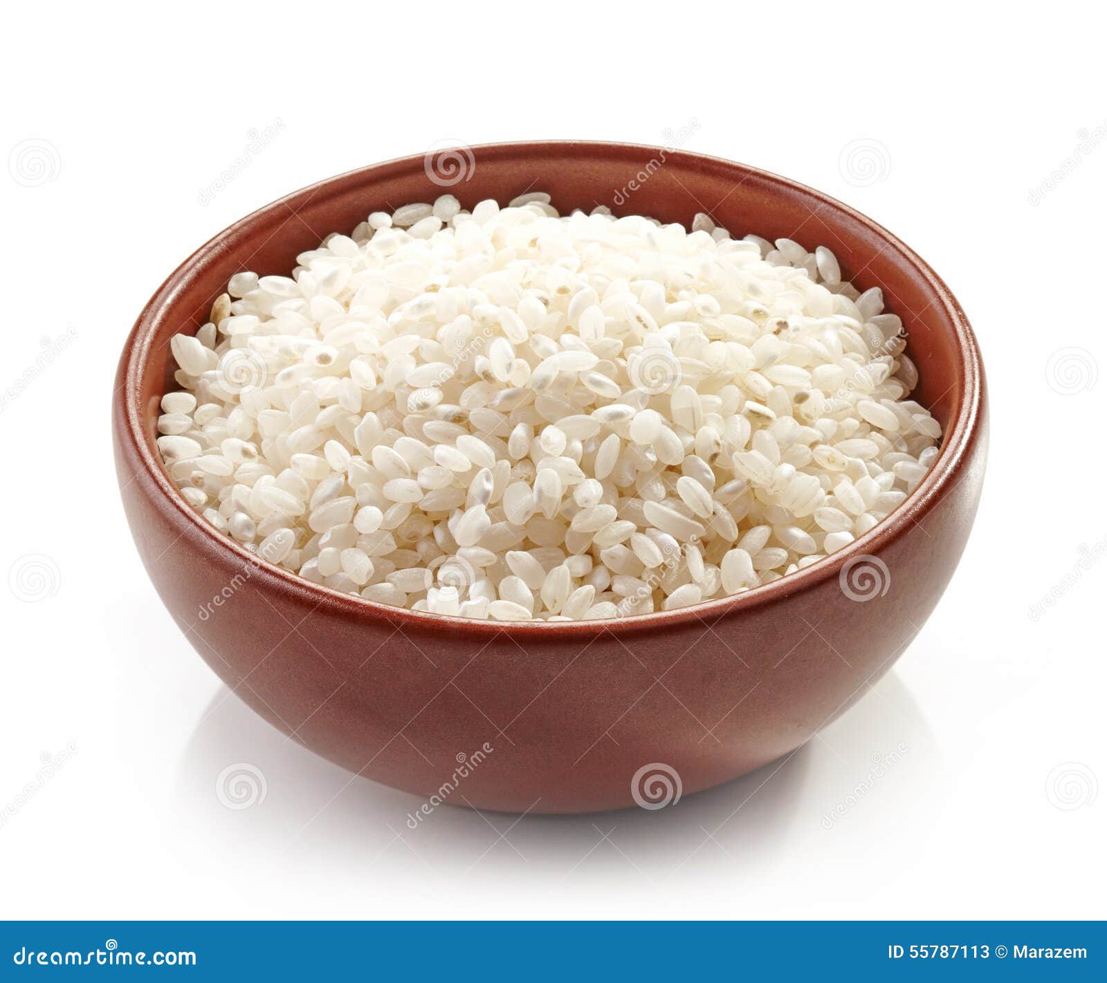 Bol de riz rond image stock. Image du restaurant, oriental - 55787113