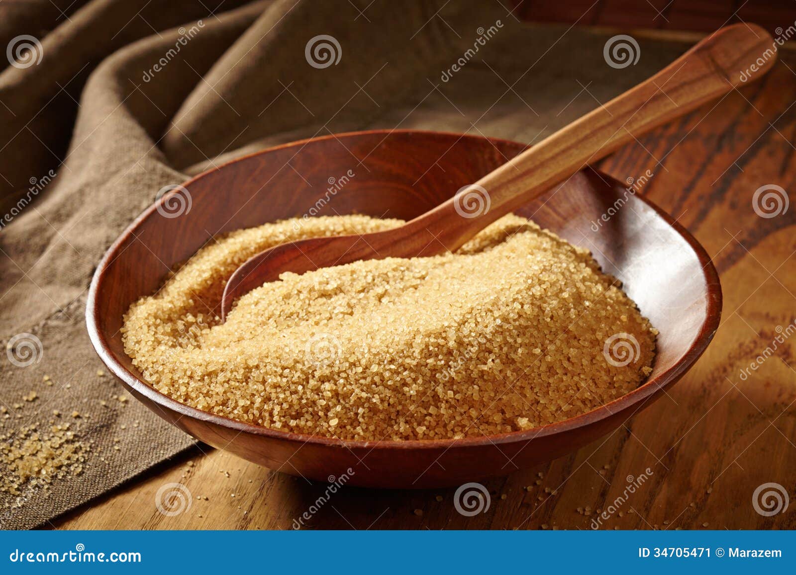 Bol de sucre roux image stock. Image du normal, nutrition - 34705471