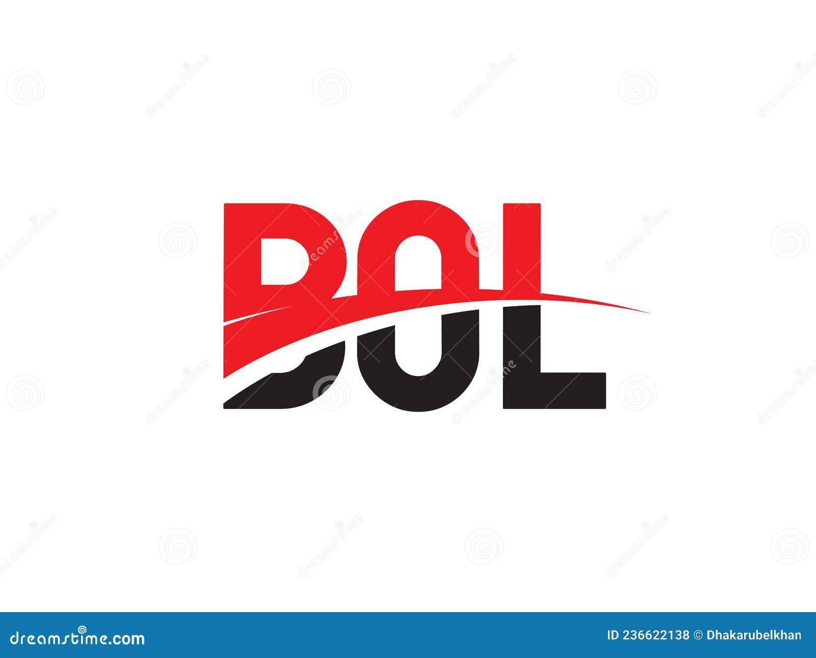 BOL Letter Initial Logo Design Vector Illustration Stock Vector ...