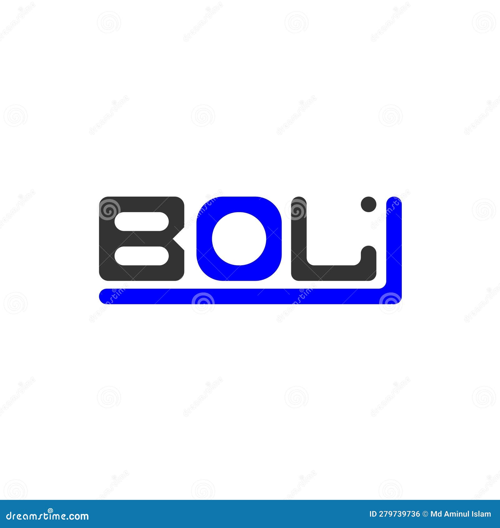 BOL Letter Logo Creative Design with Vector Graphic, BOL Stock Vector ...