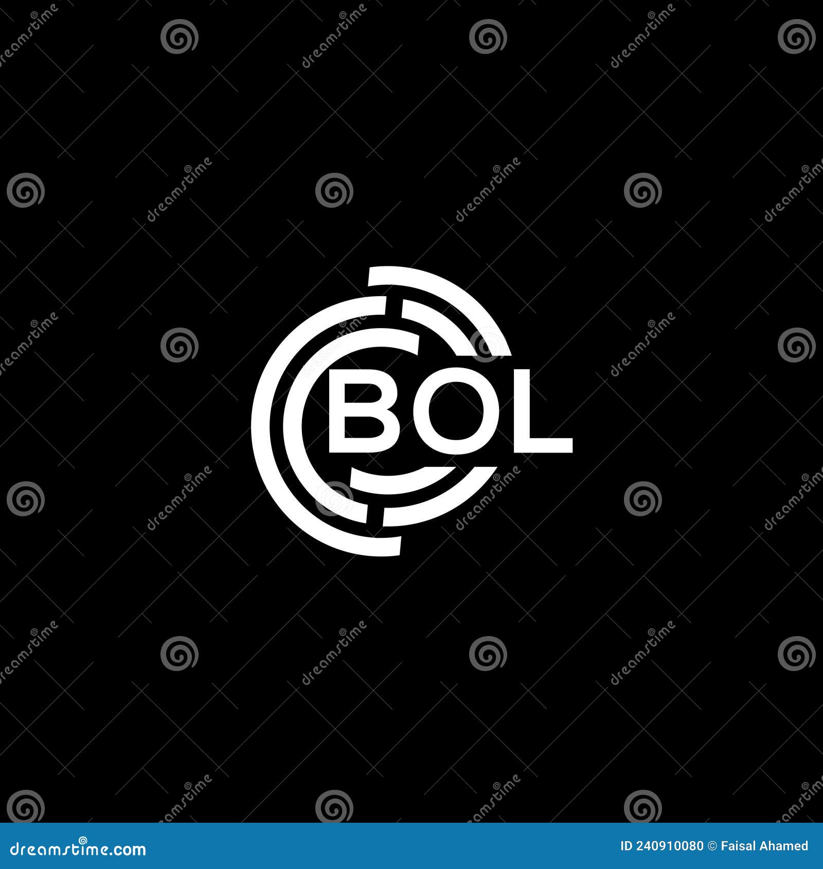 BOL Letter Logo Design On Black Background. BOL Creative Initials ...