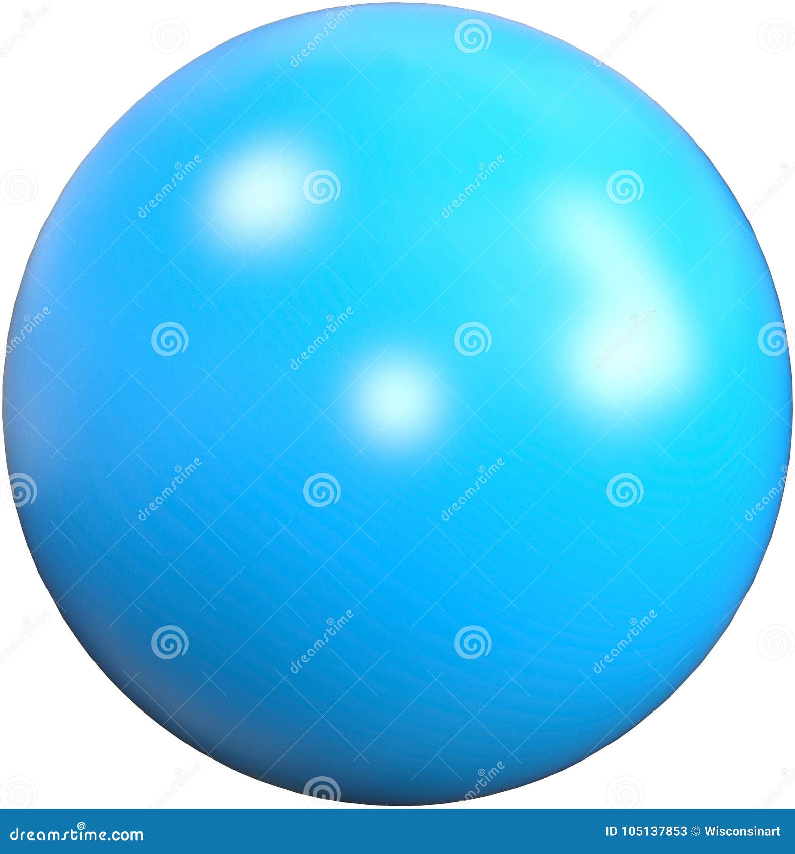 Bola Azul De La Aptitud Del Ejercicio Aislada Imagen de archivo ...