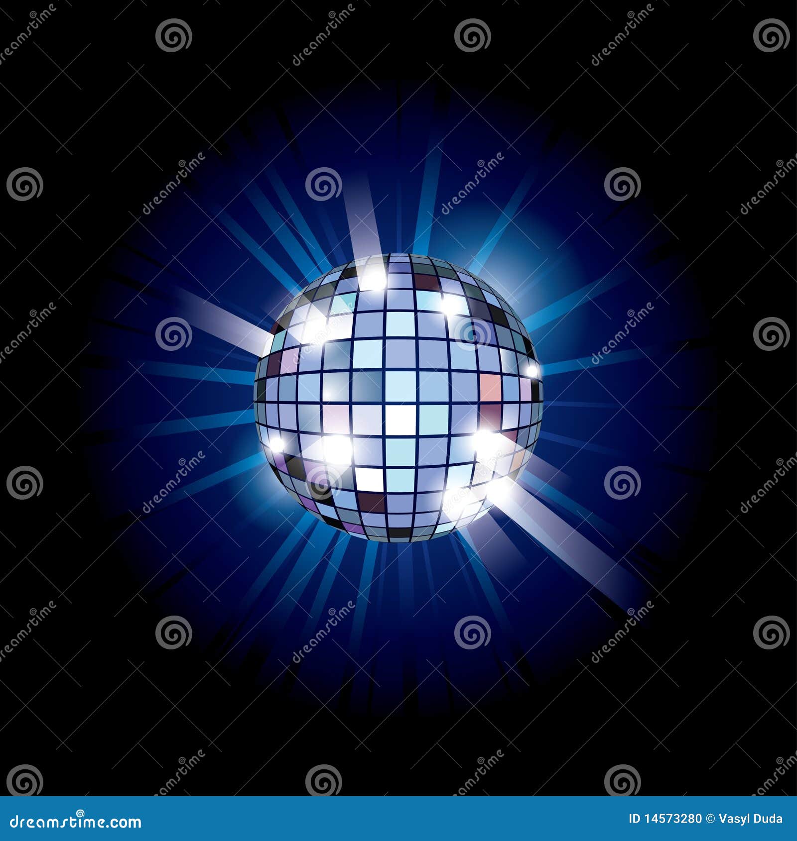 Bola azul del disco ilustración del vector. Ilustración de suelo - 14573280