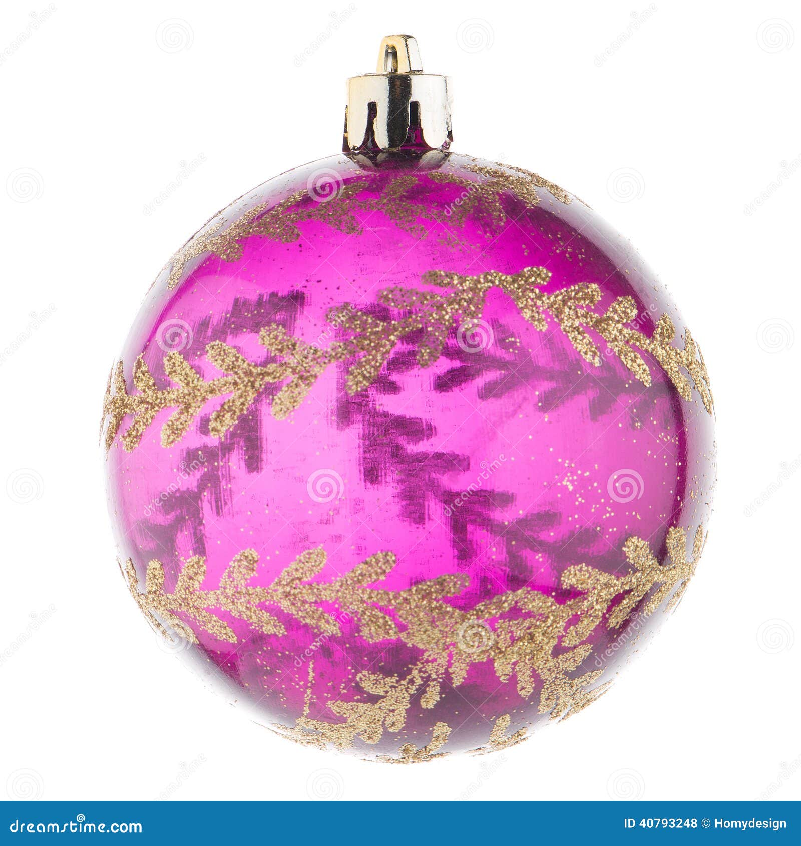 Bola cor-de-rosa do Natal foto de stock. Imagem de redondo - 40793248