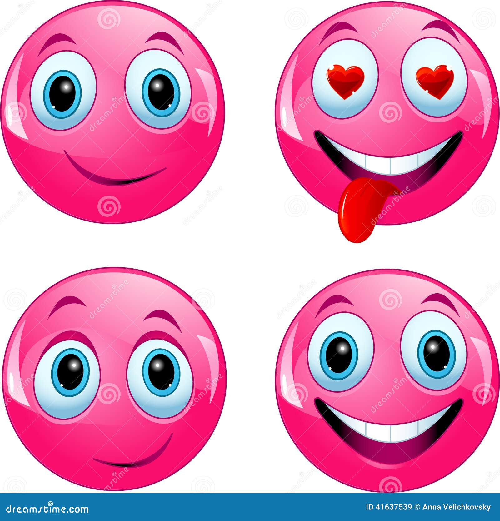 Bola cor-de-rosa do smiley ilustração do vetor. Ilustração de livre ...