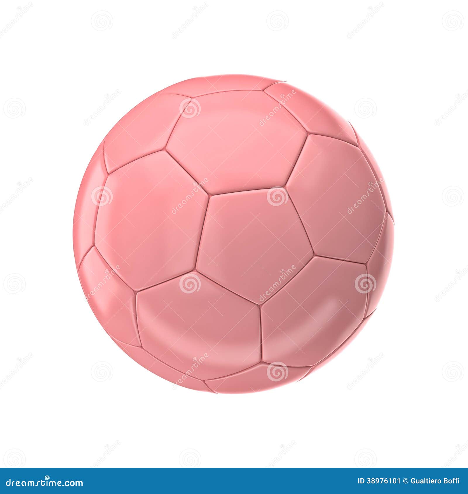 Bola De Futebol Cor-de-rosa Ilustração Stock - Ilustração de desafio ...