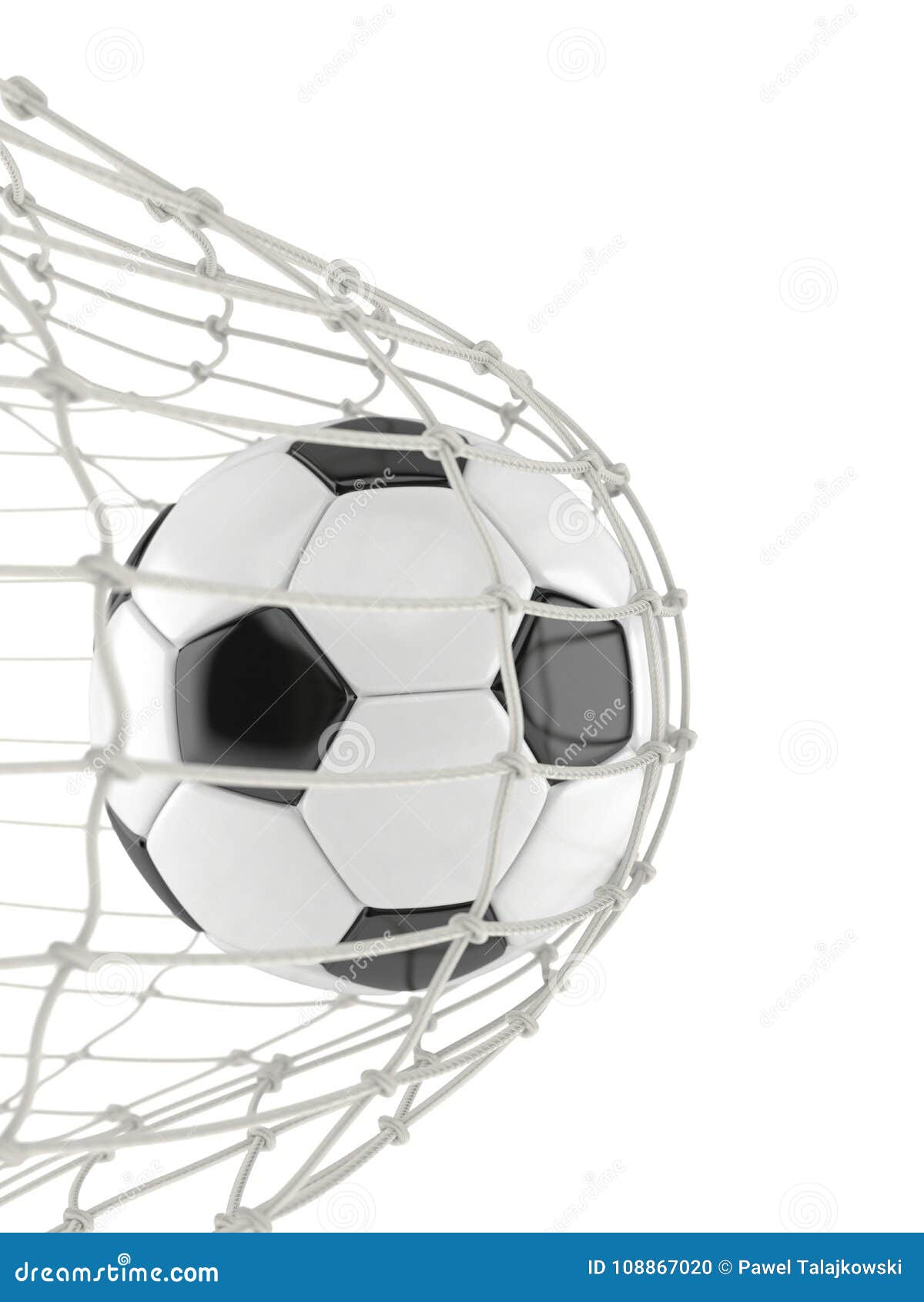 Bola De Futebol Dentro Da Rede Ilustração Stock - Ilustração de futebol ...