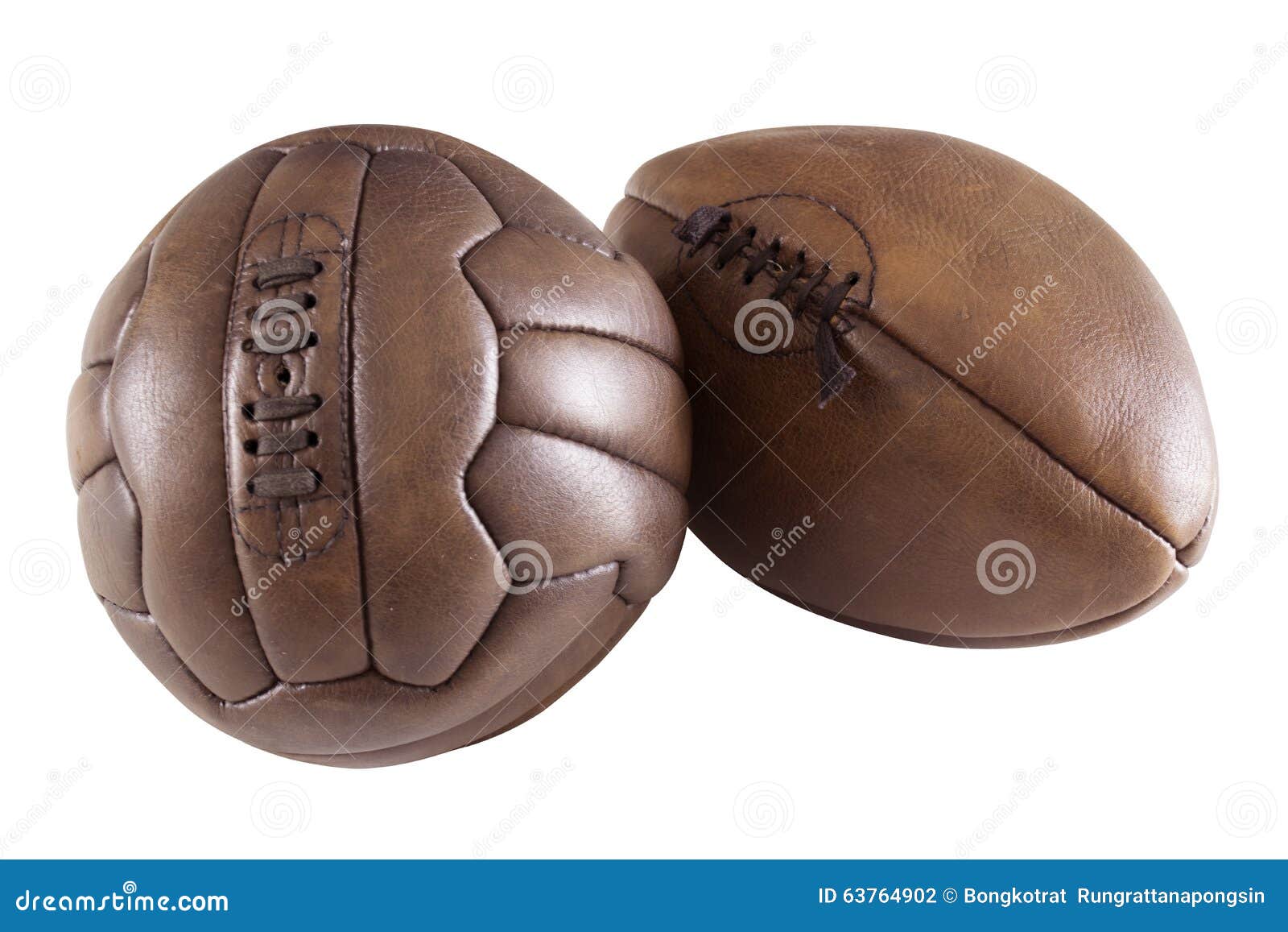 Bola De Futebol E Bola De Rugby Foto de Stock - Imagem de profissional ...