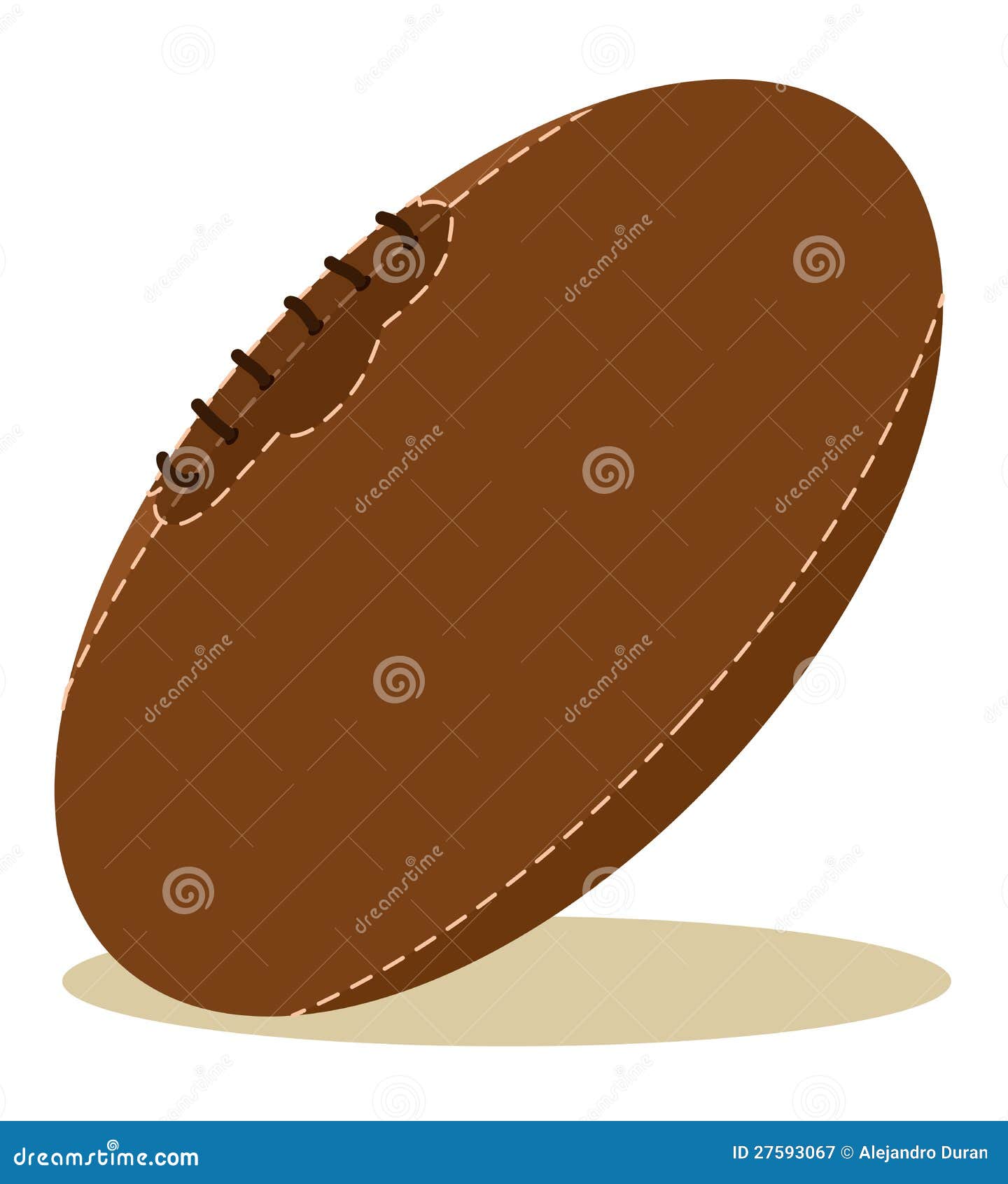 Bola de rugbi ilustración del vector. Ilustración de oval - 27593067