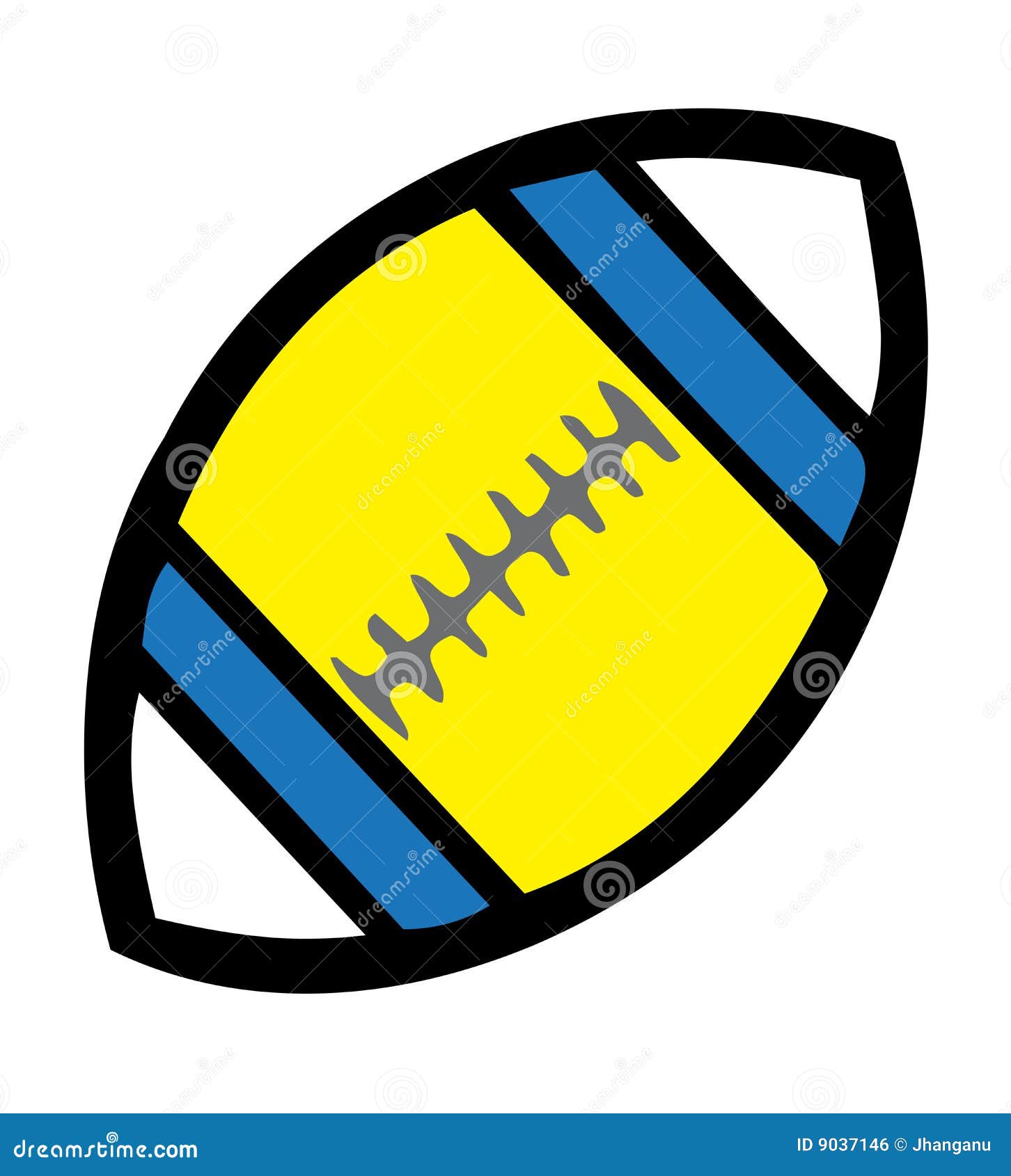 Bola de rugbi ilustración del vector. Ilustración de ejercicio - 9037146