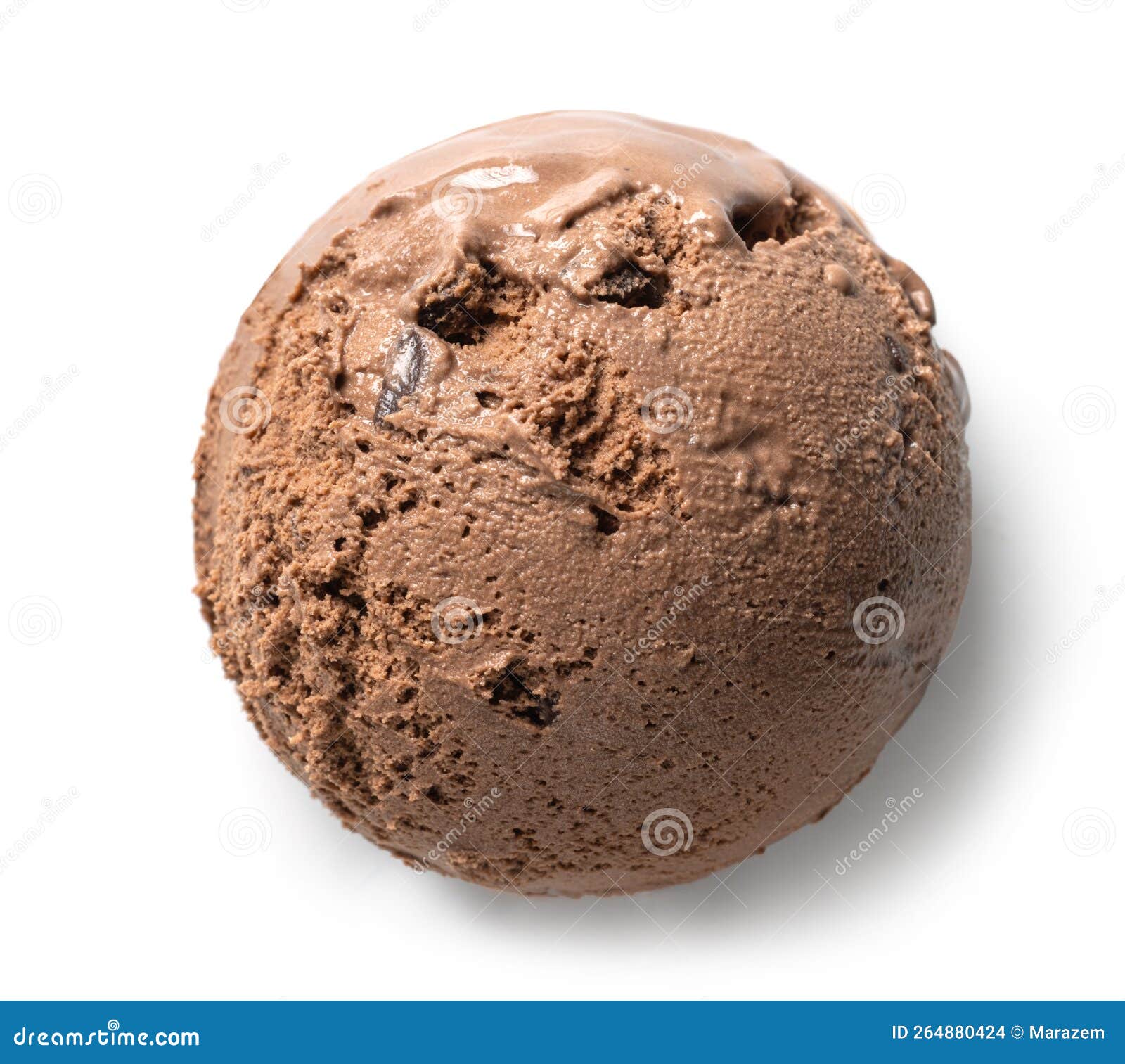 Bola De Sorvete De Chocolate Foto de Stock - Imagem de alimento ...