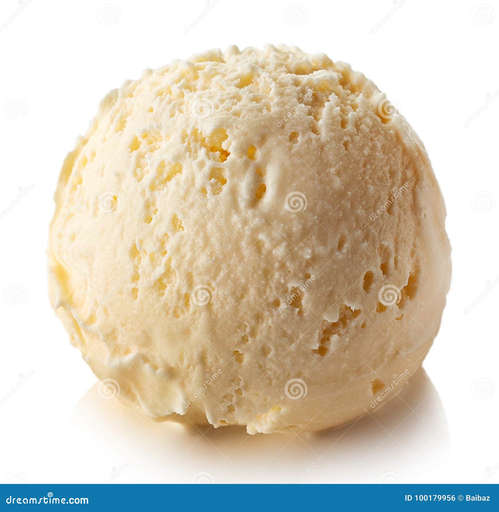 Bola Del Helado De Vainilla Foto de archivo - Imagen de travieso, fondo ...