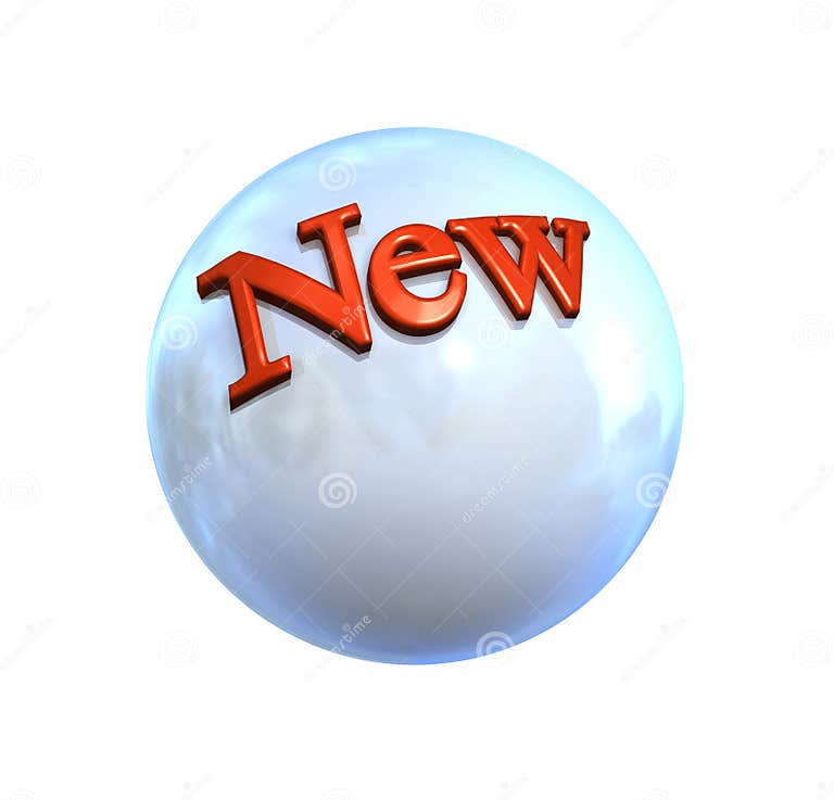 Bola del icono nueva stock de ilustración. Ilustración de importante ...