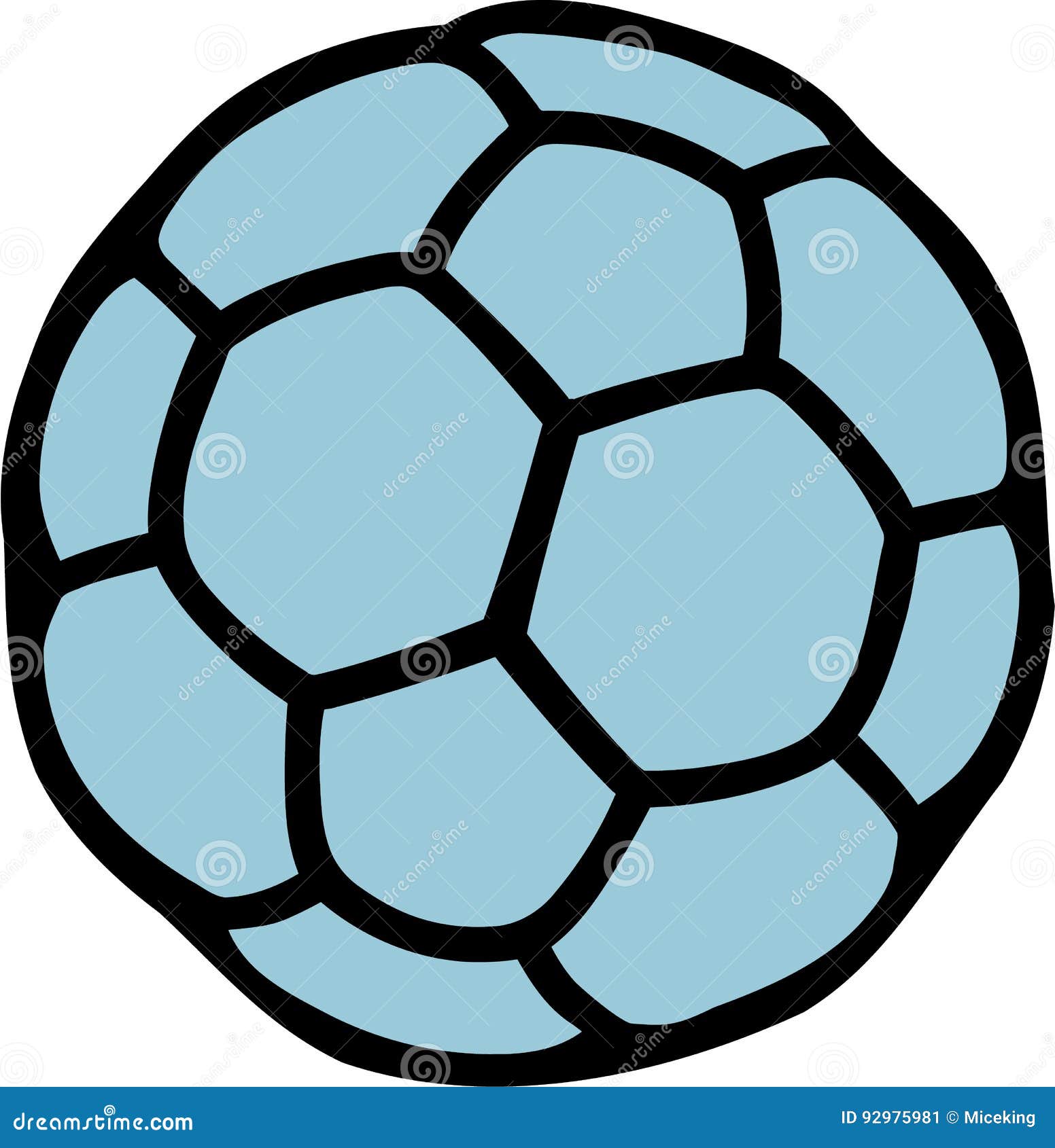 Bola do handball ilustração do vetor. Ilustração de objetivo - 92975981