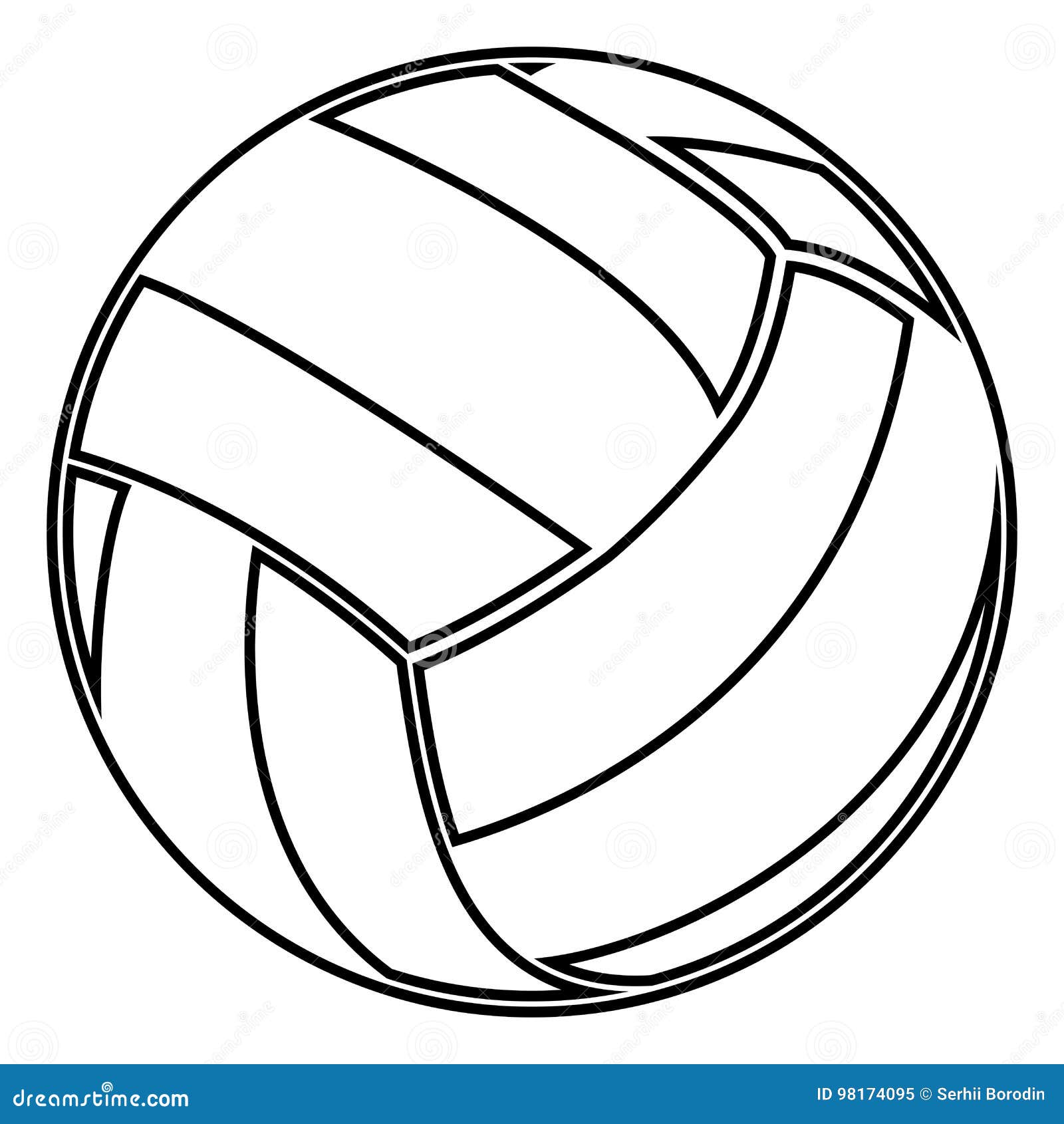 Bola es icono del color ilustración del vector. Ilustración de aislado ...