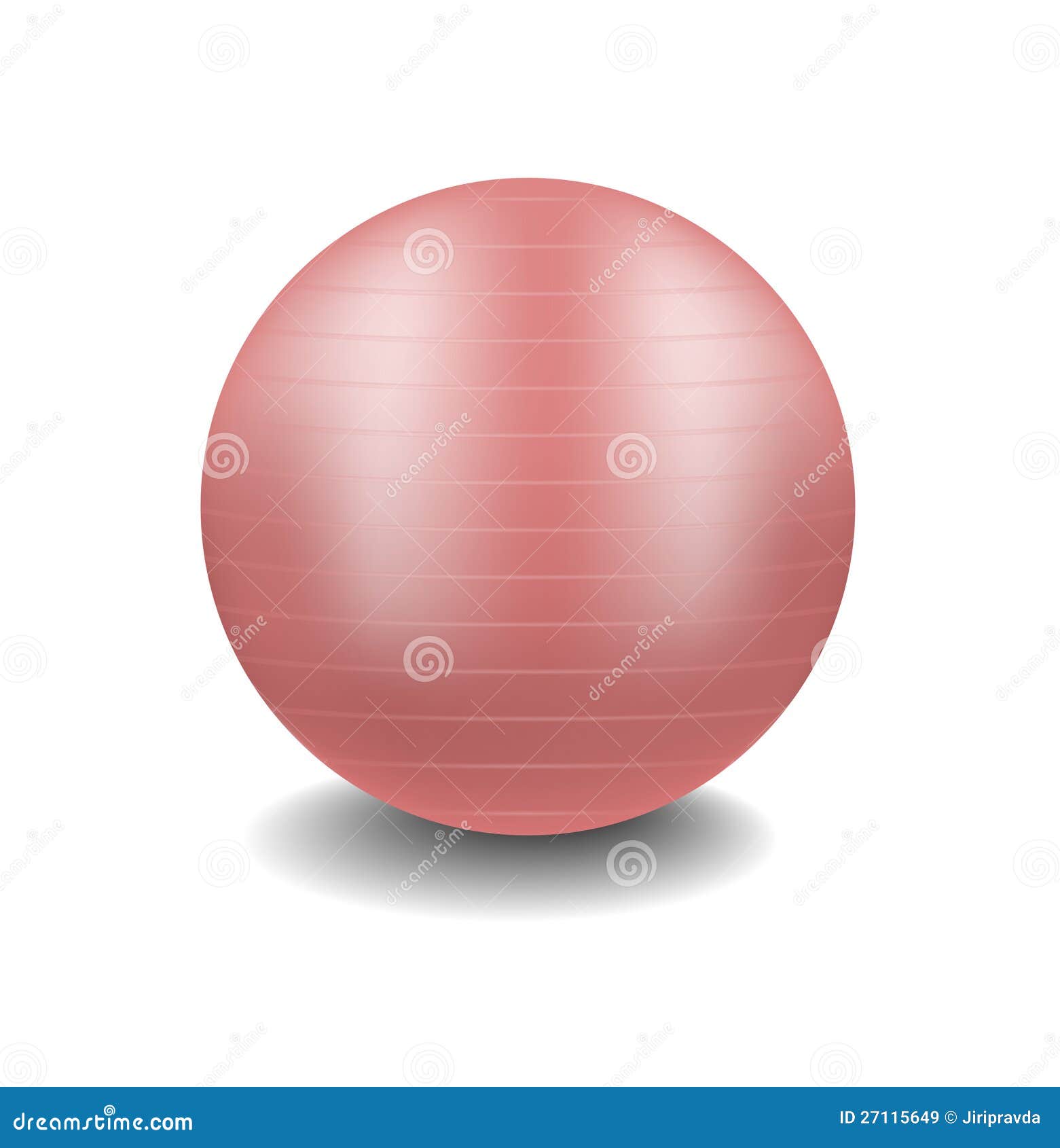 Bola rosada de la gimnasia ilustración del vector. Ilustración de ...