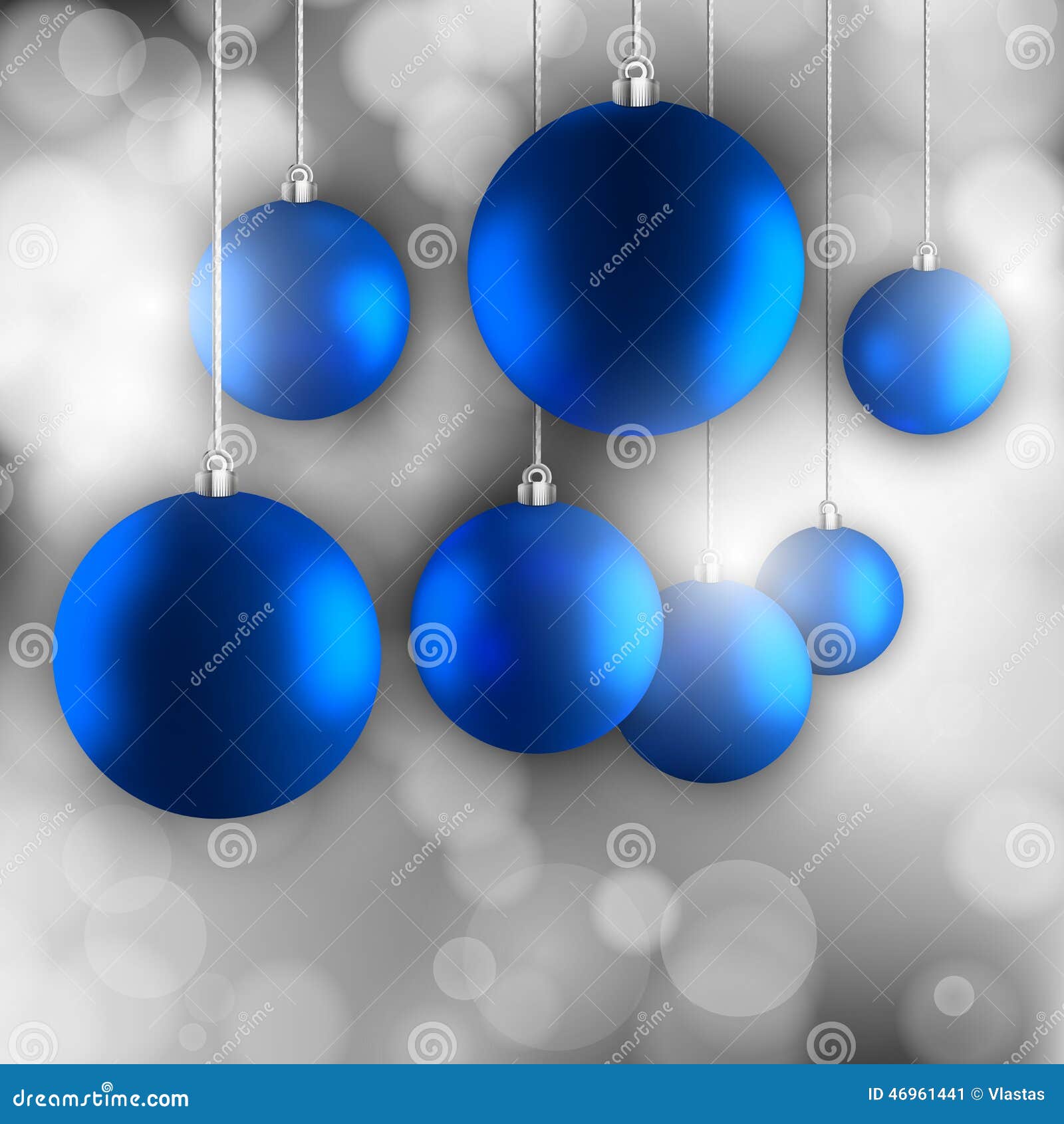 Bolas azules ilustración del vector. Ilustración de tarjeta - 46961441