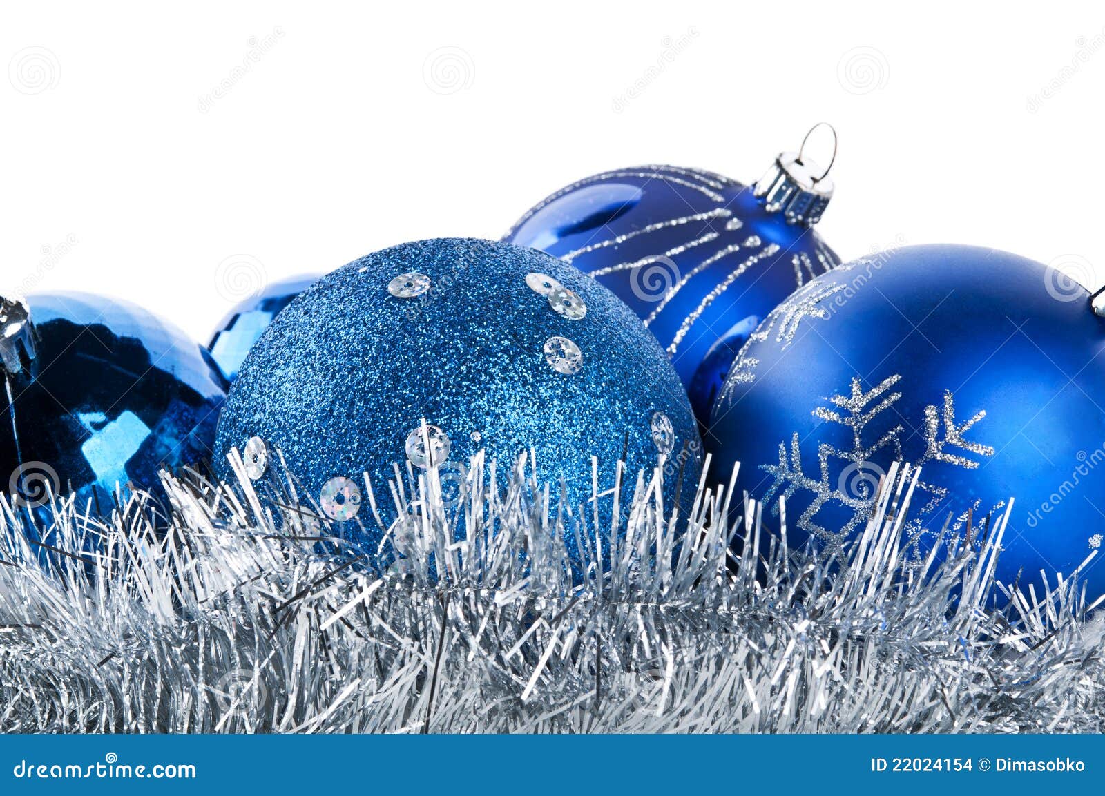 Bolas azules de la Navidad foto de archivo. Imagen de fondo - 22024154