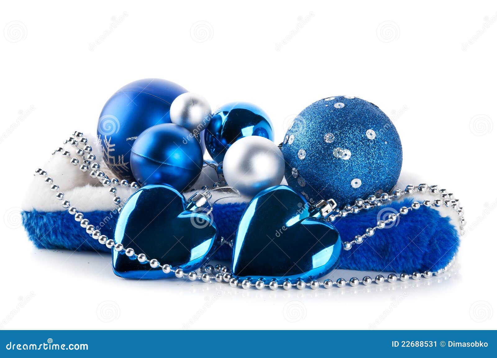 Bolas azules de la Navidad imagen de archivo. Imagen de bolas - 22688531