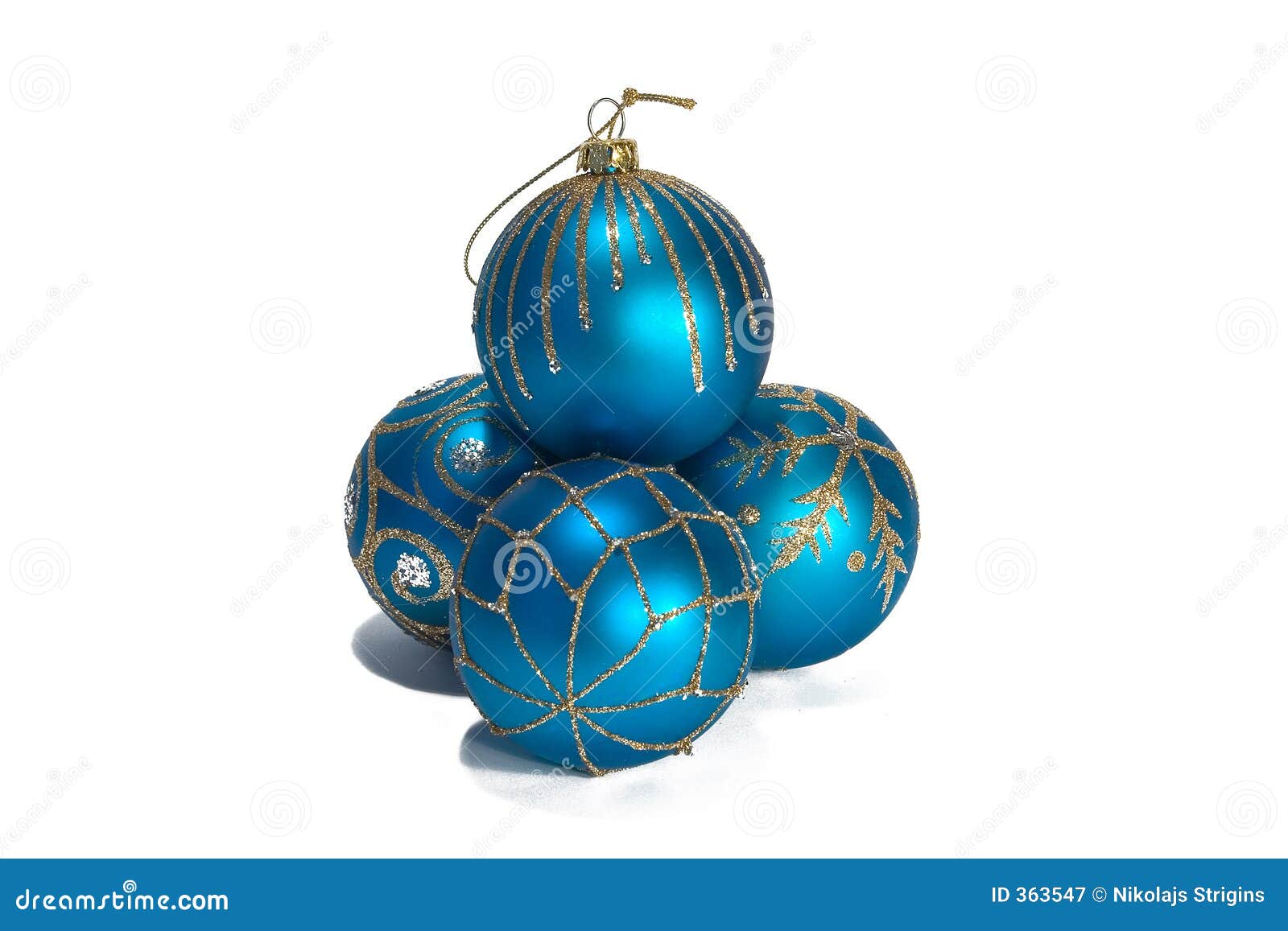 Bolas azules de la Navidad imagen de archivo. Imagen de diciembre - 363547