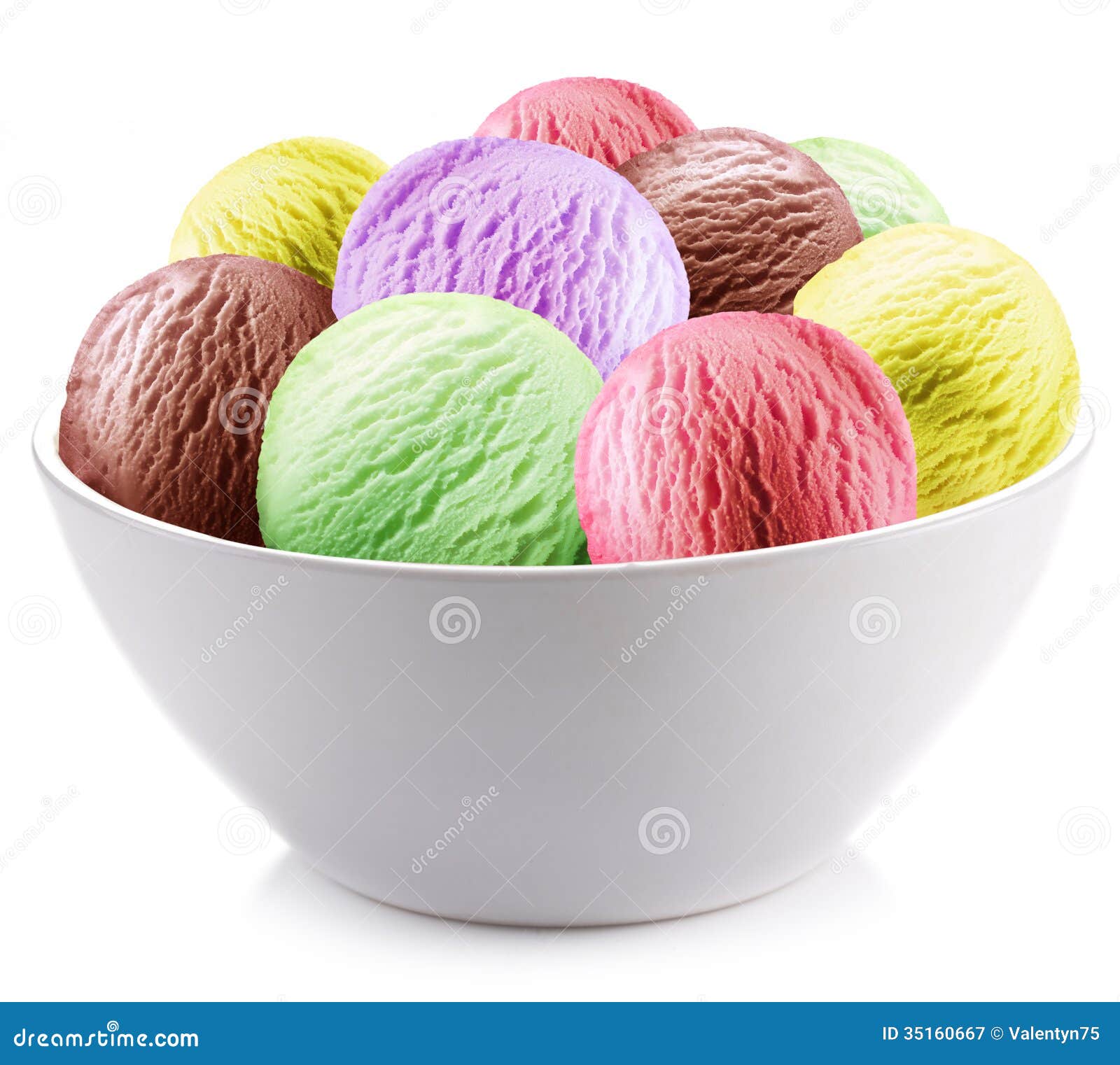 Bolas Coloridas Del Helado. Imagen de archivo - Imagen de baya, tubo ...