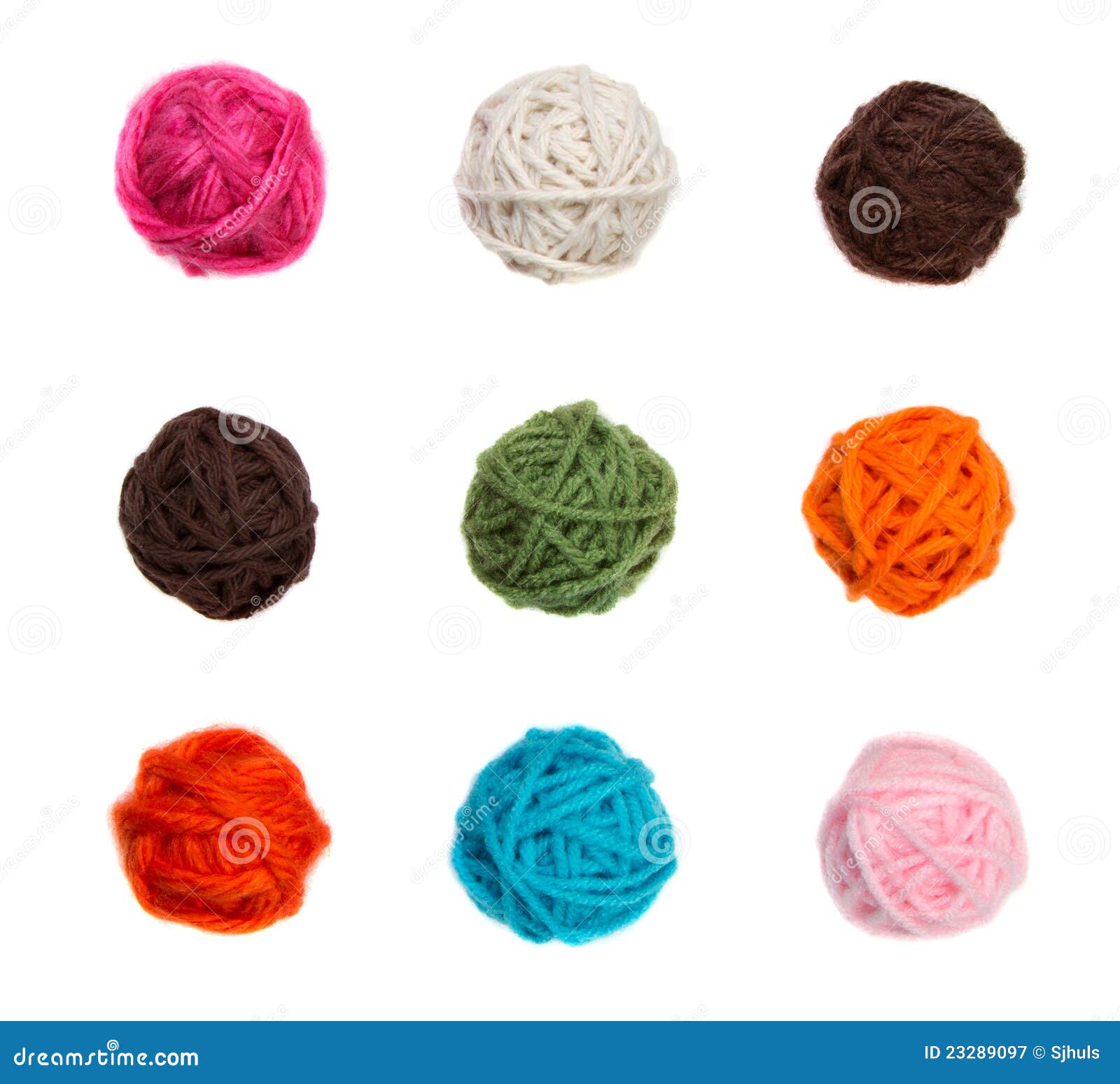 Bolas Coloridas Del Hilado Aisladas Imagen de archivo - Imagen de ...
