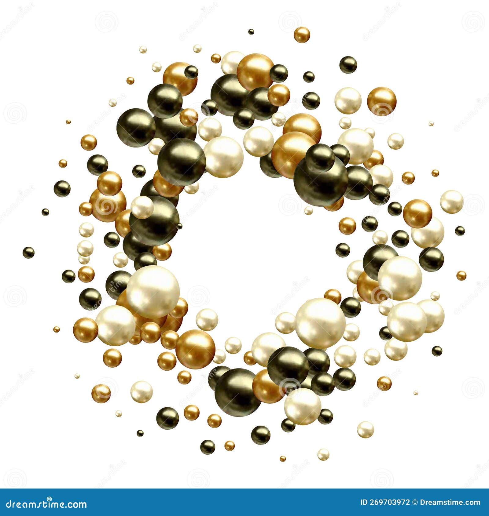 Bolas 3d Realistas Com Sombra. Elemento De Design. Eps 10 Ilustração ...