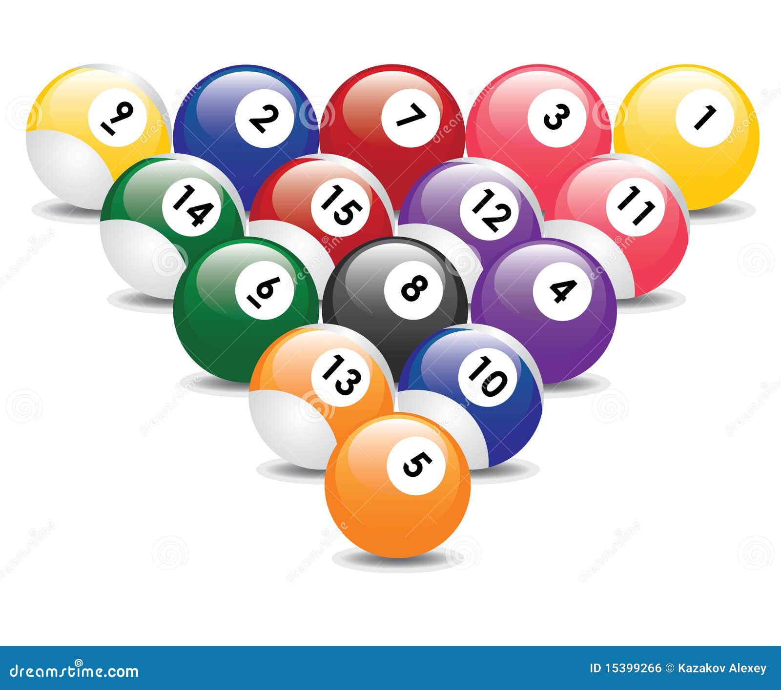 Bolas de billar ilustración del vector. Ilustración de coloreado - 15399266