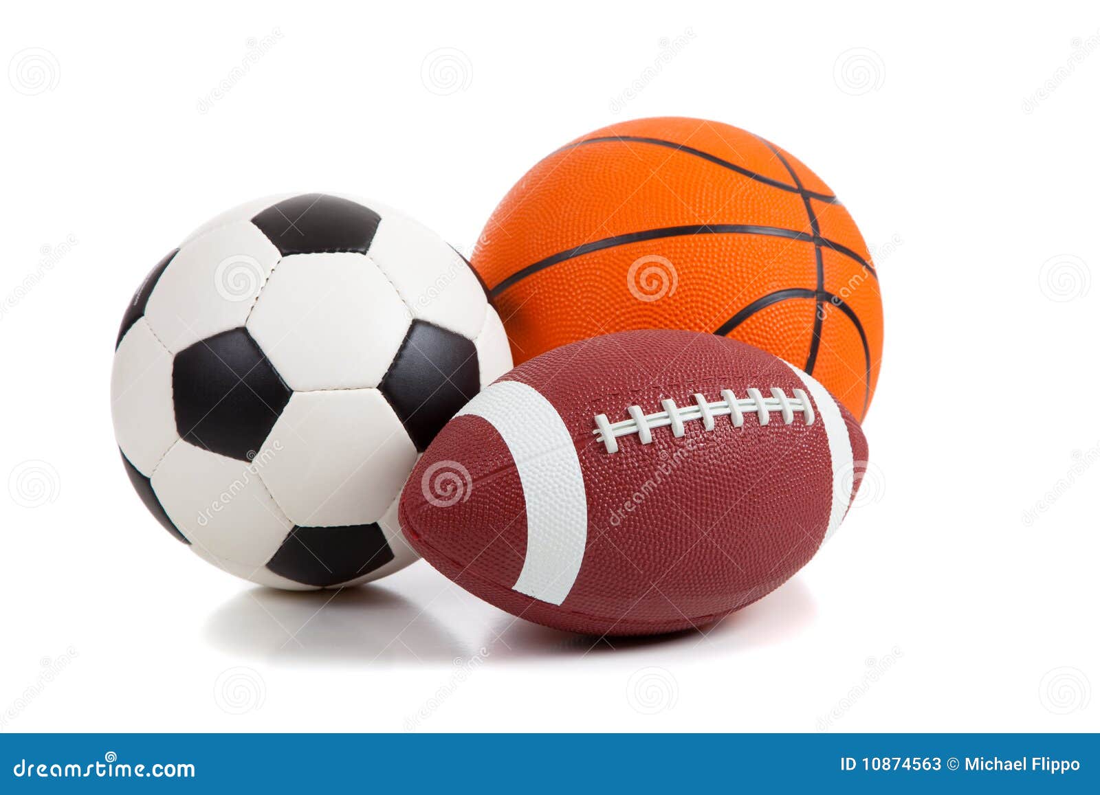 Bolas De Los Deportes En Blanco Imagen de archivo - Imagen de blanco ...