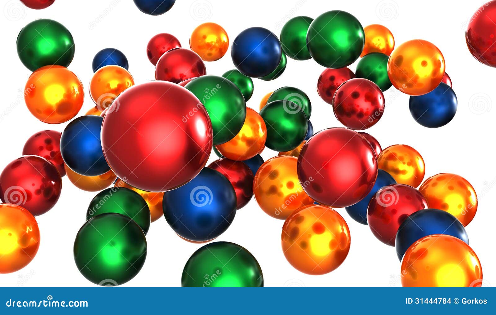 Bolas del color stock de ilustración. Ilustración de forma - 31444784