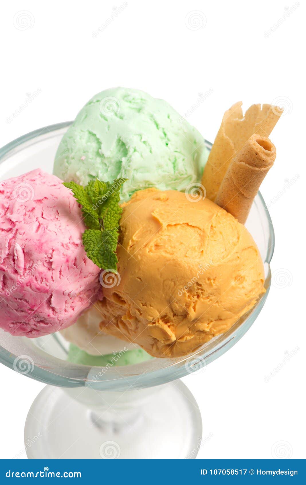 Bolas del helado imagen de archivo. Imagen de chocolate - 107058517