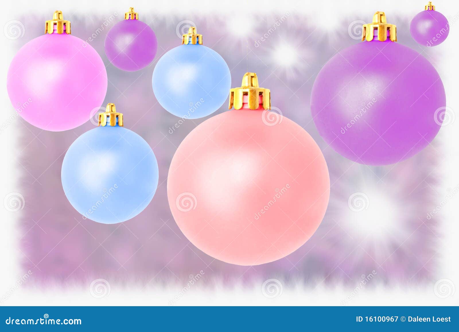 Bolas En Colores Pastel De La Navidad Stock de ilustración ...