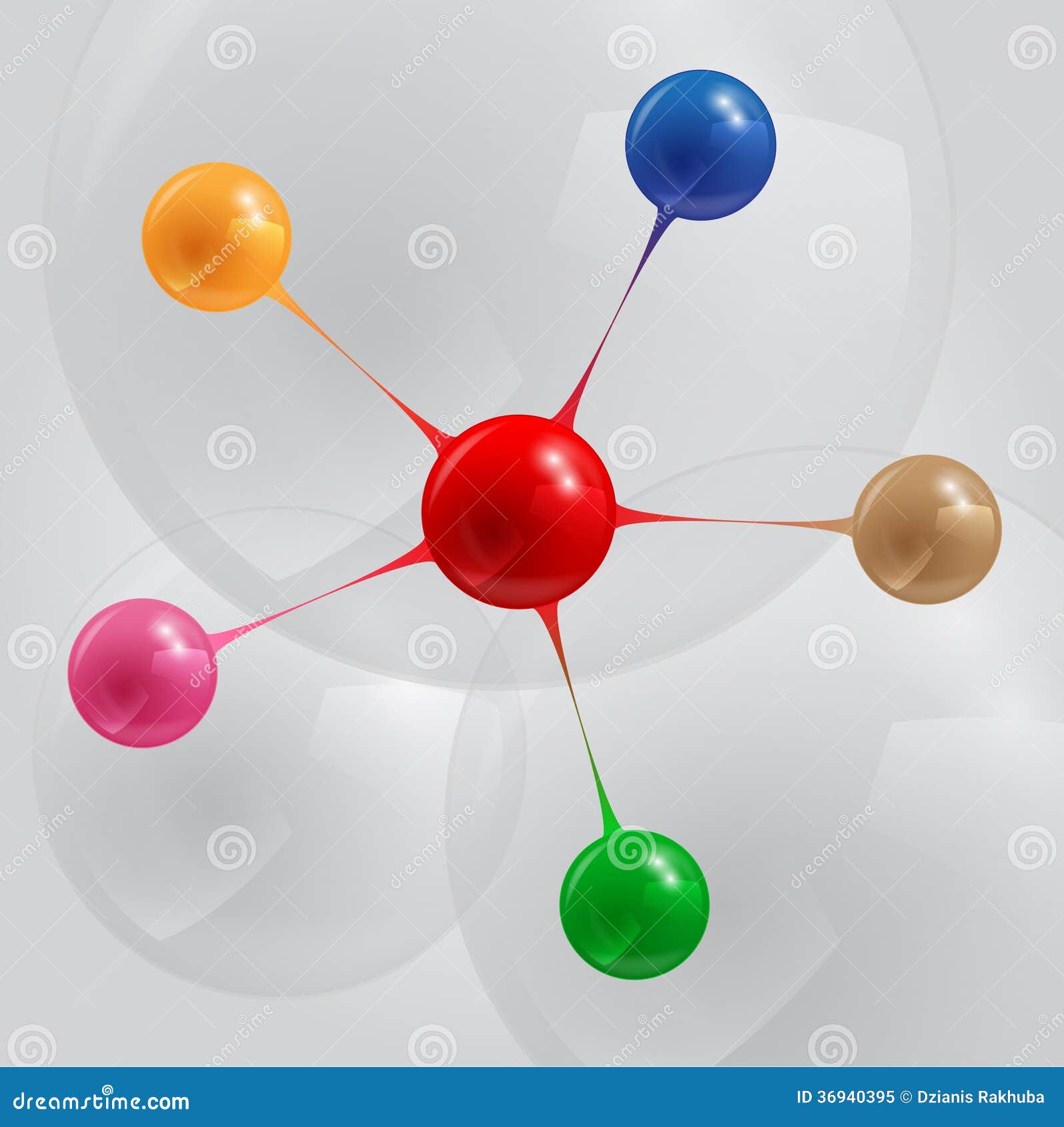 Bolas infographic ilustración del vector. Ilustración de vector - 36940395