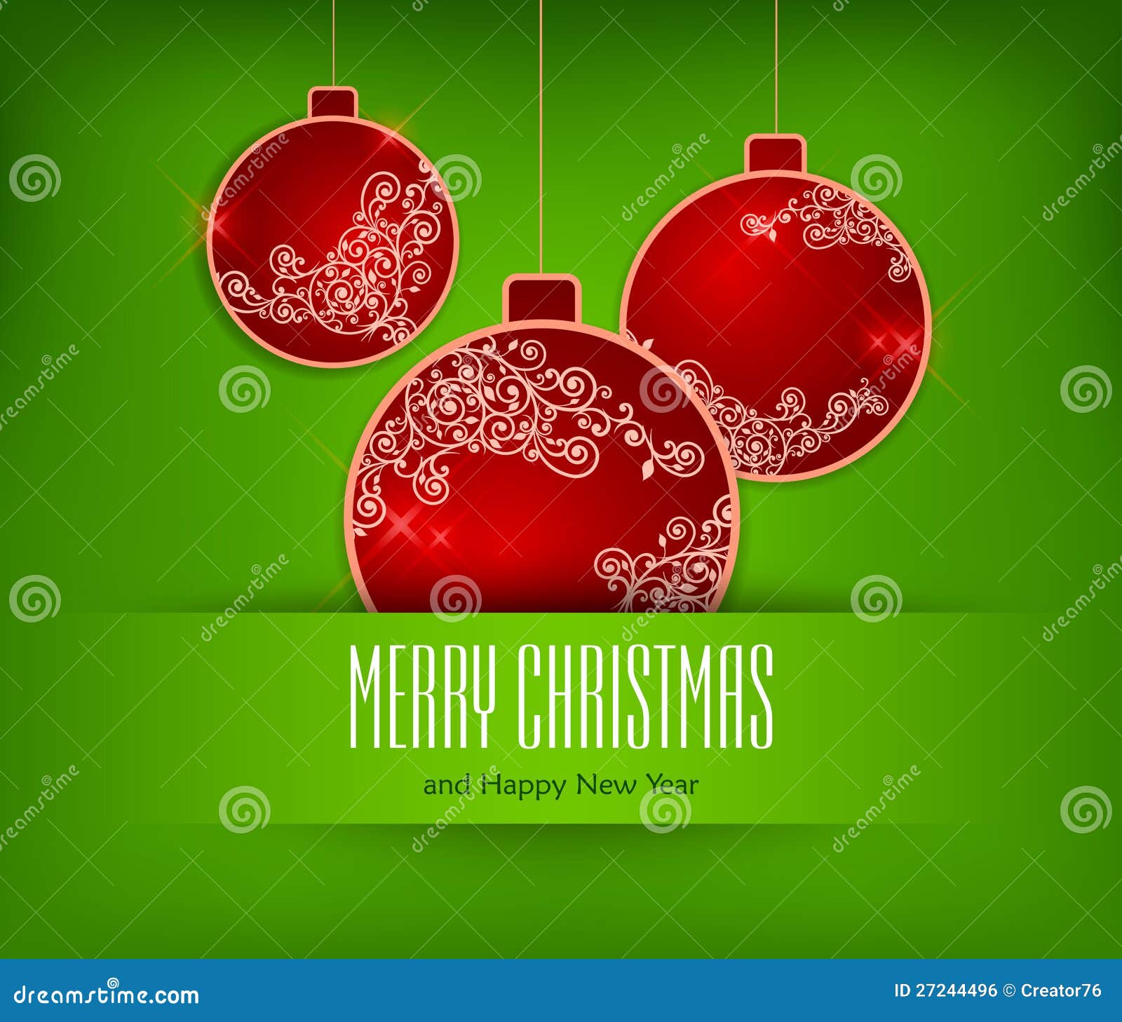 Bolas Rojas En Fondo Y Texto Verdes Ilustración del Vector ...