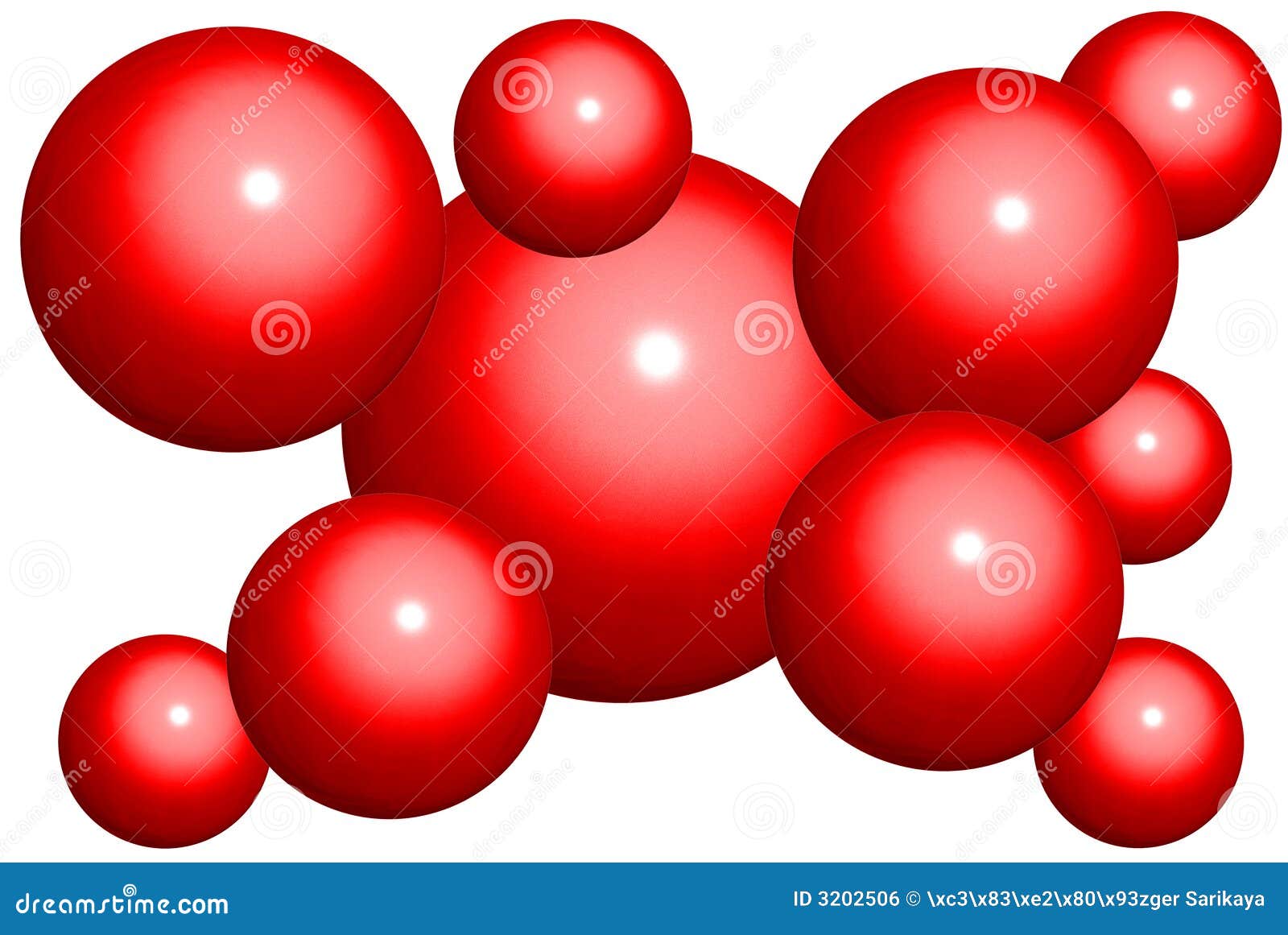 Bolas rojas gráficas stock de ilustración. Ilustración de reflejado ...