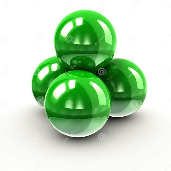 Bolas verdes stock de ilustración. Ilustración de redondo - 36685102