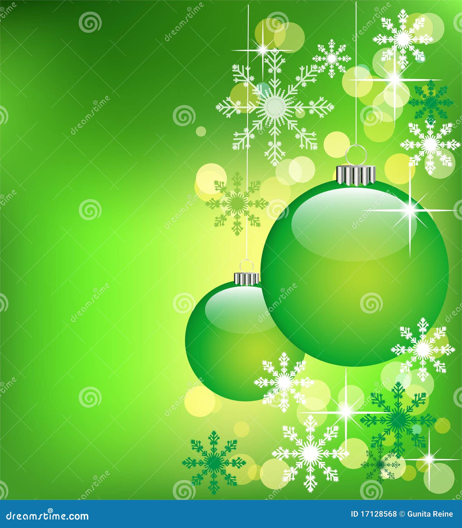 Bolas verdes de la Navidad ilustración del vector. Ilustración de ...