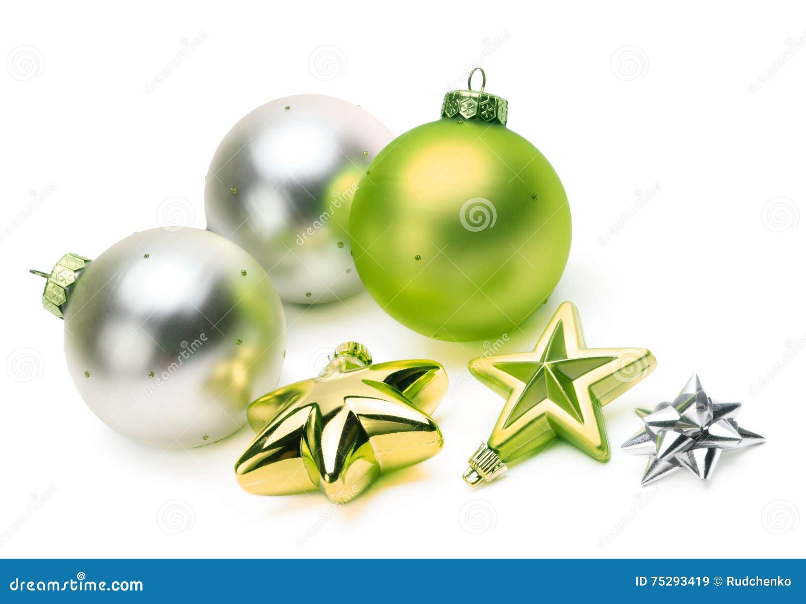 Bolas verdes do Natal imagem de stock. Imagem de brilho - 75293419