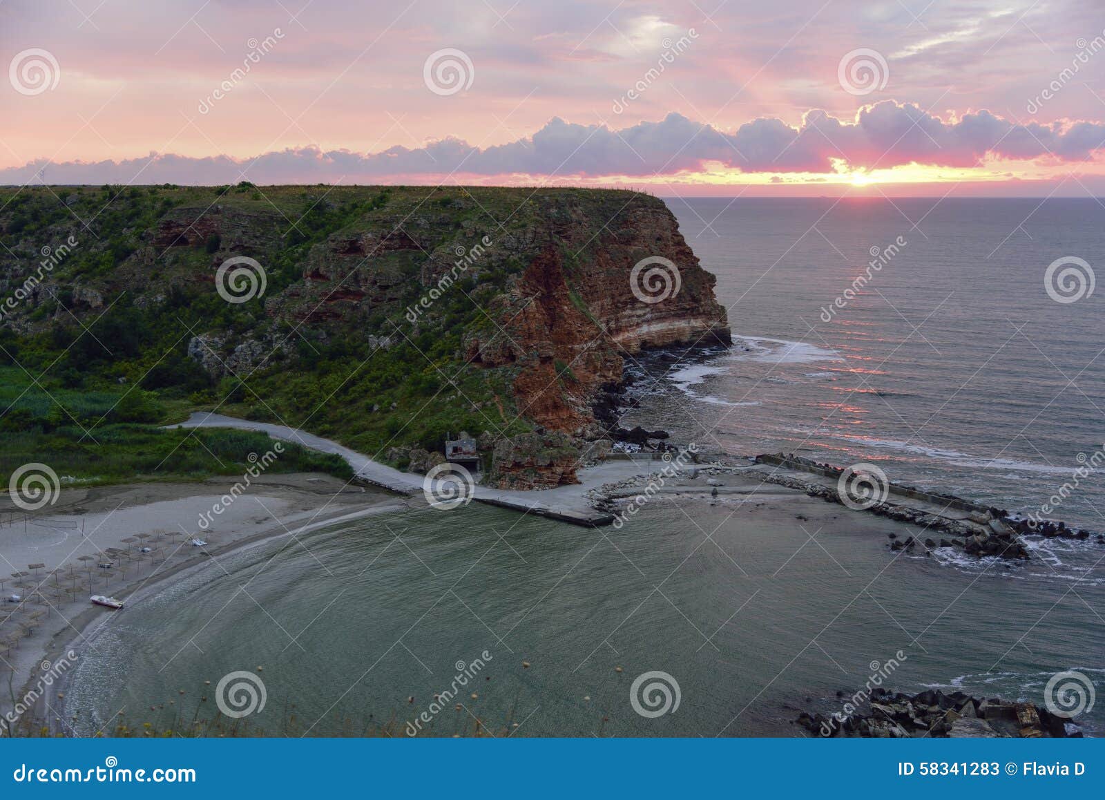 Bolata Bay stock image. Image of beautiful, mountains - 58341283