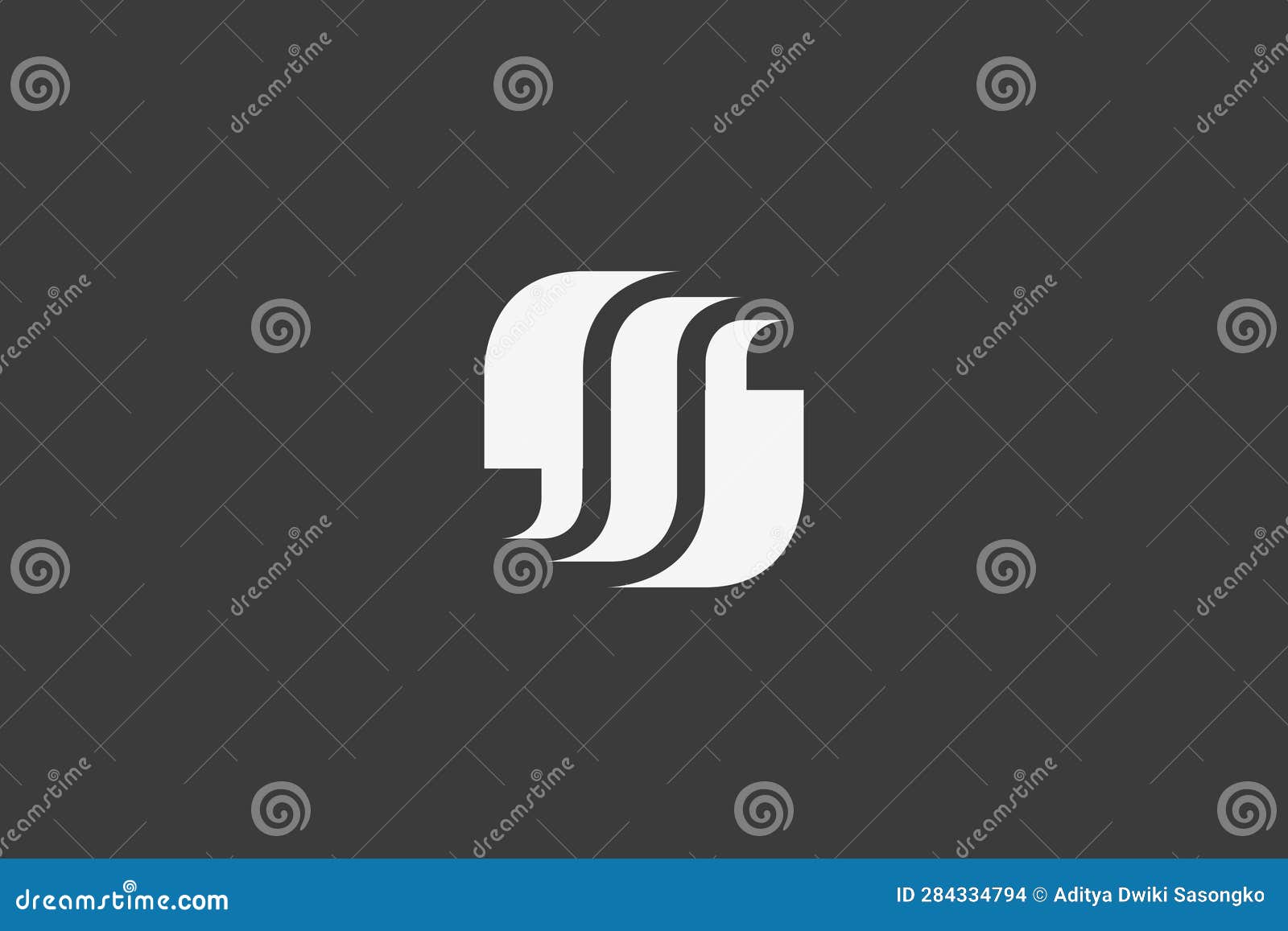 Bold abstract curve logo stock vector. Illustration of circle - 284334794