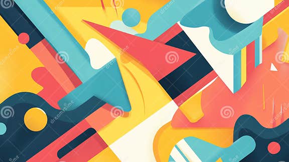 Bold Abstract Design Featuring Sharp Zigzag Patterns and Arrows. a ...