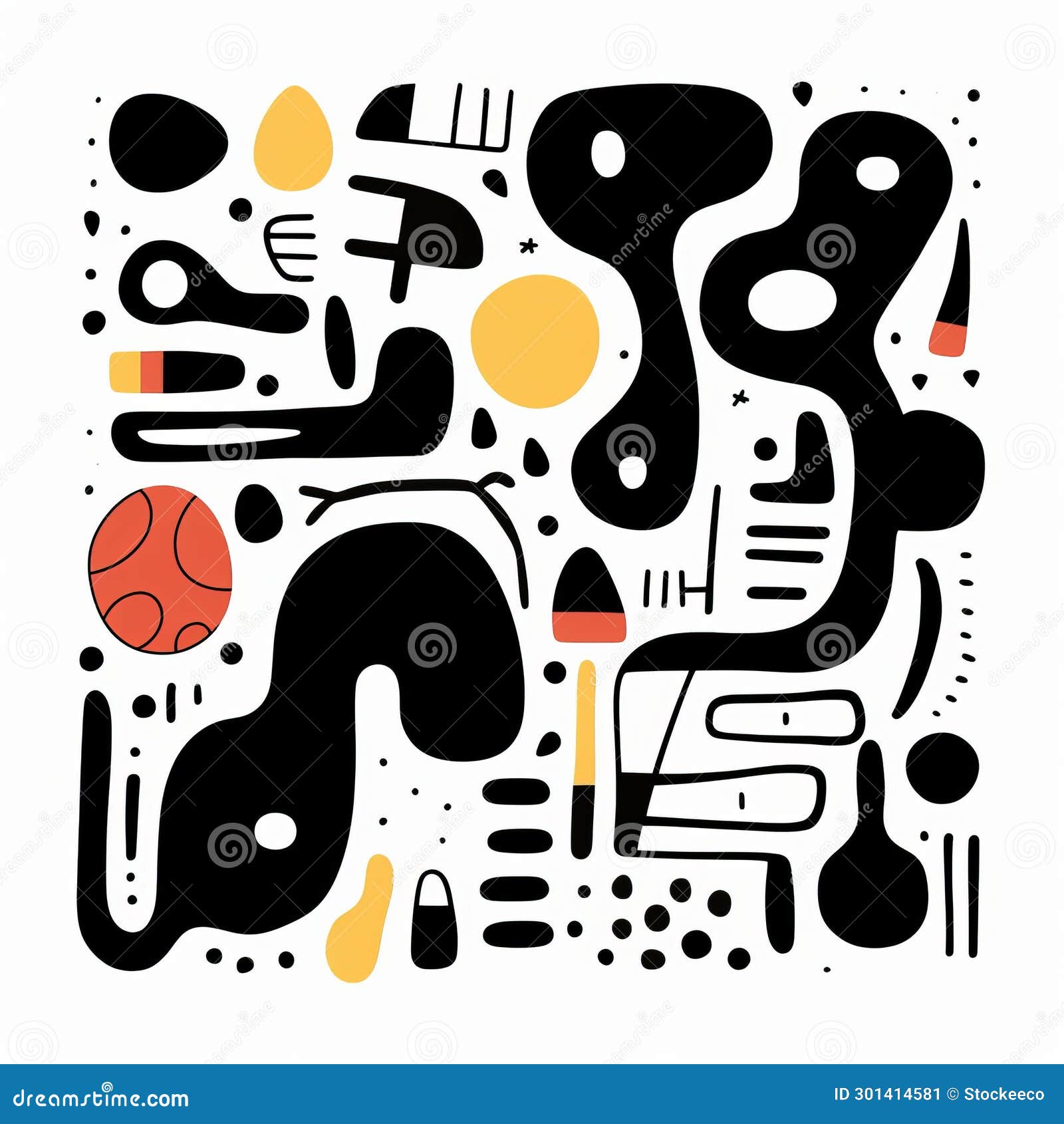 Bold Abstract Illustrations: Organic Forms, Patterns, and Puzzling ...