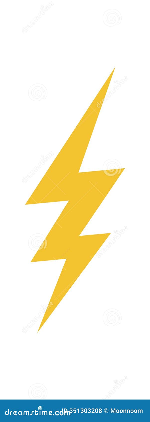 Bold Abstract Lightning Icon Stock Illustration - Illustration of ...