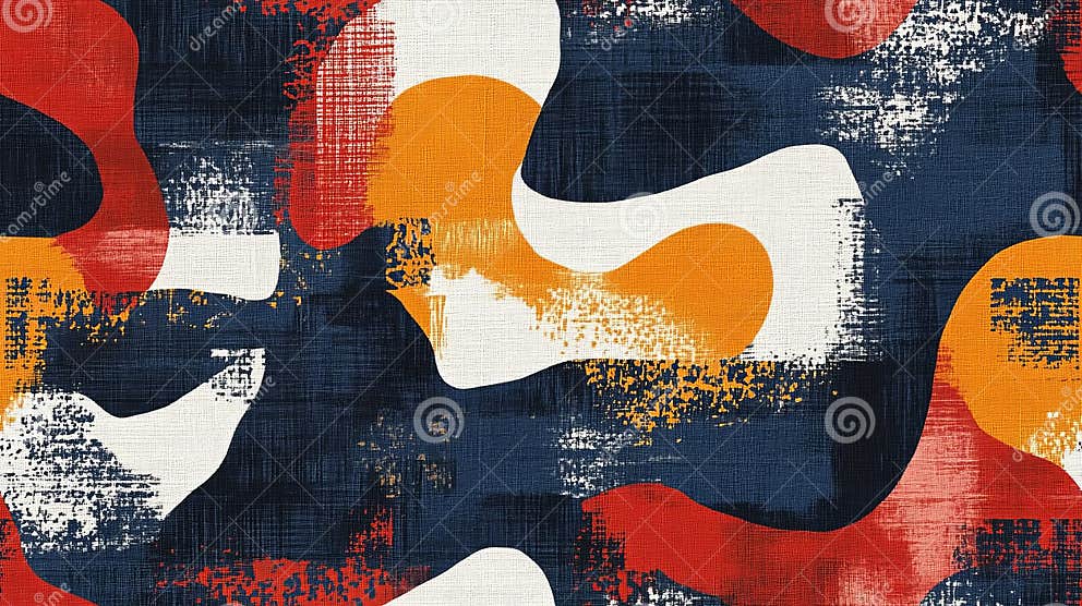 Bold Abstract Patterns in Dynamic Hues Create a Striking Visual Experience Stock Illustration ...