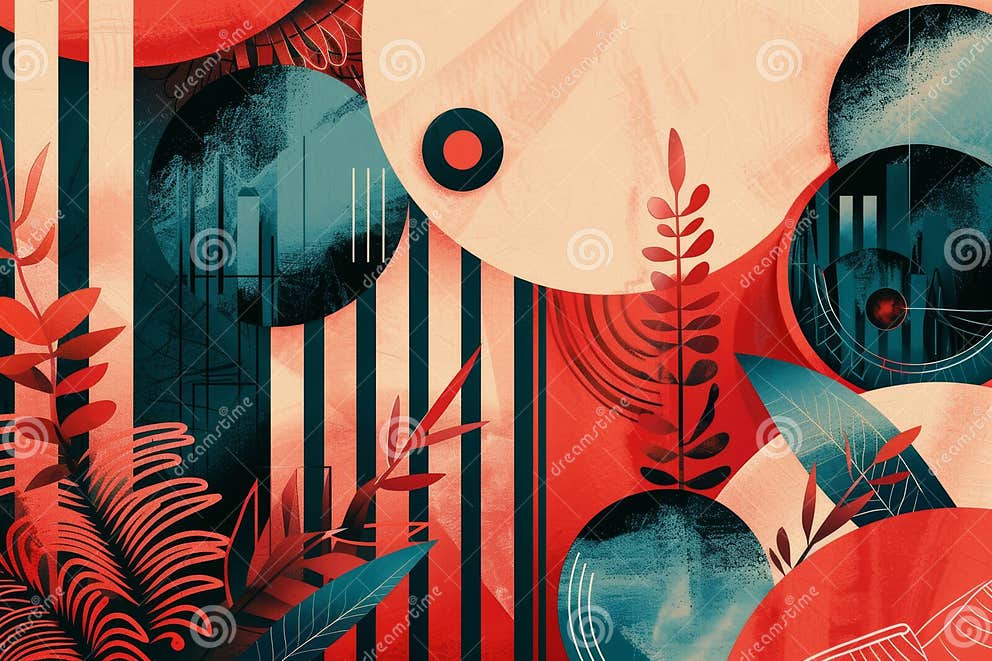 Bold Art Deco Graphic Elements for Digital or Print Projects Stock ...