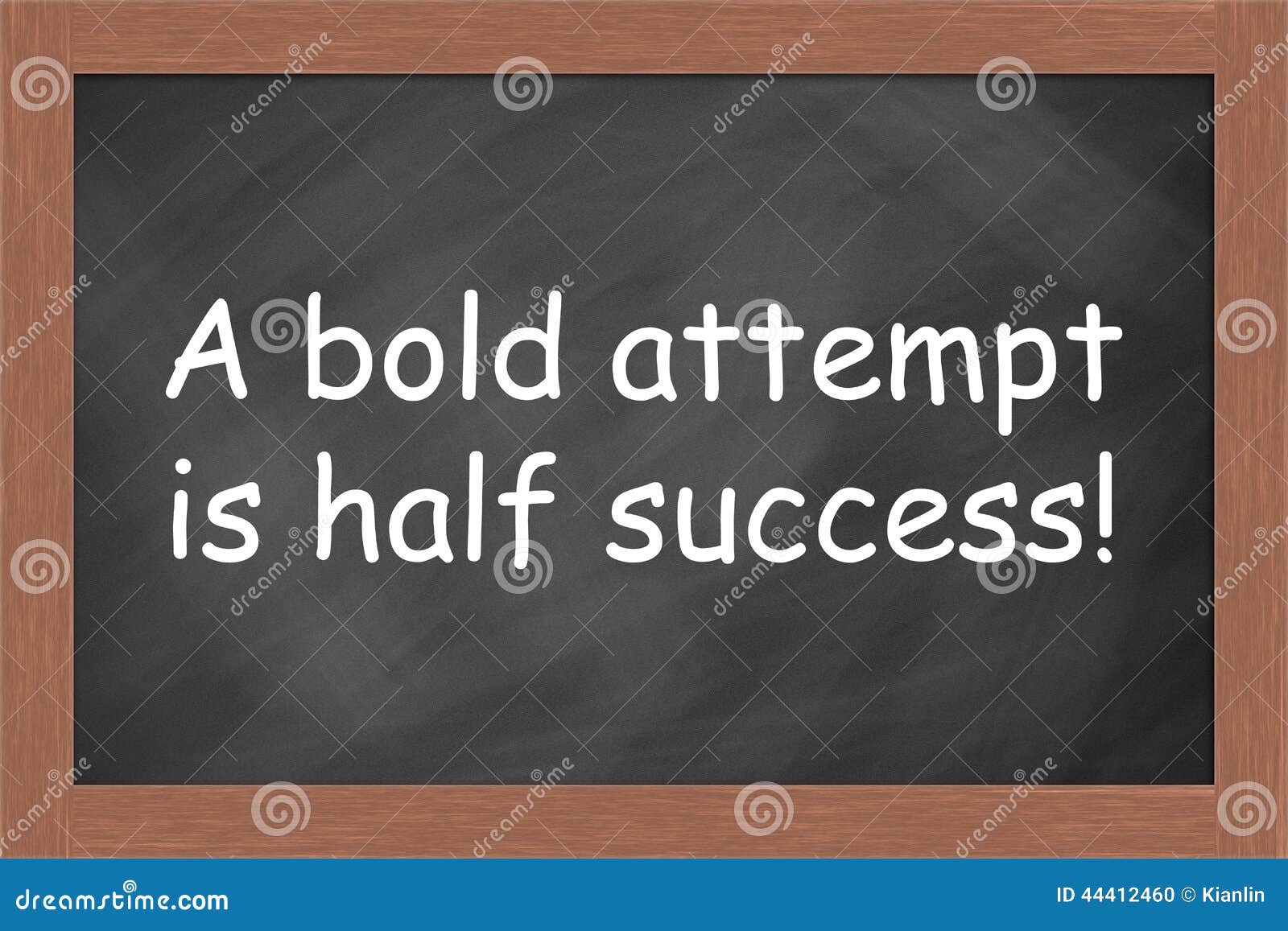 A Bold Attempt is Half Success Stock Photo - Image of concept, courage ...