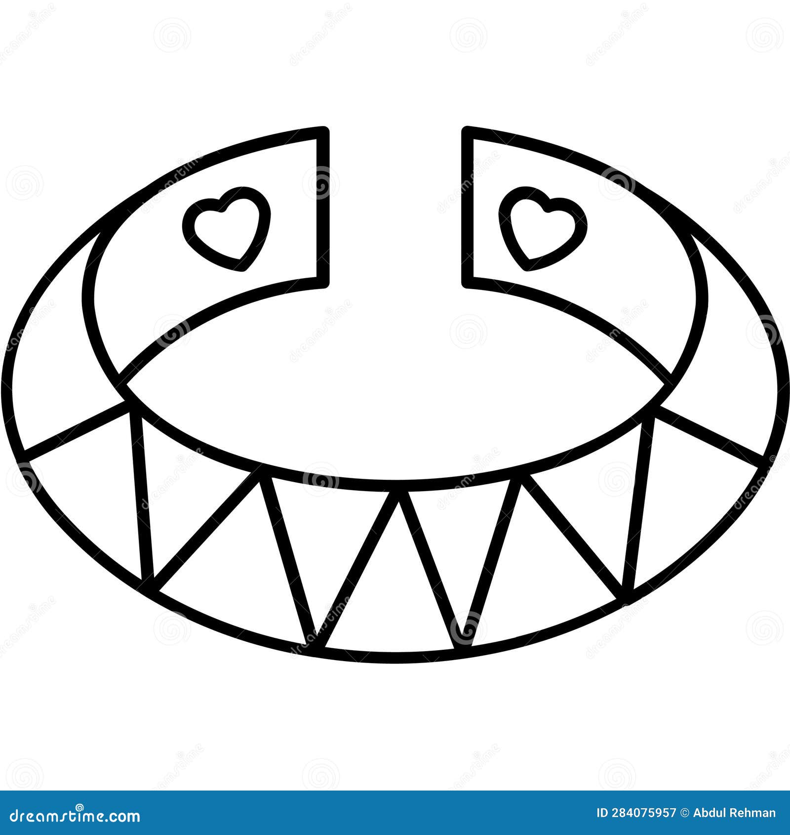 Bold Bangle Outline Vector Icon that Can Easily Edit or Modify. Stock ...