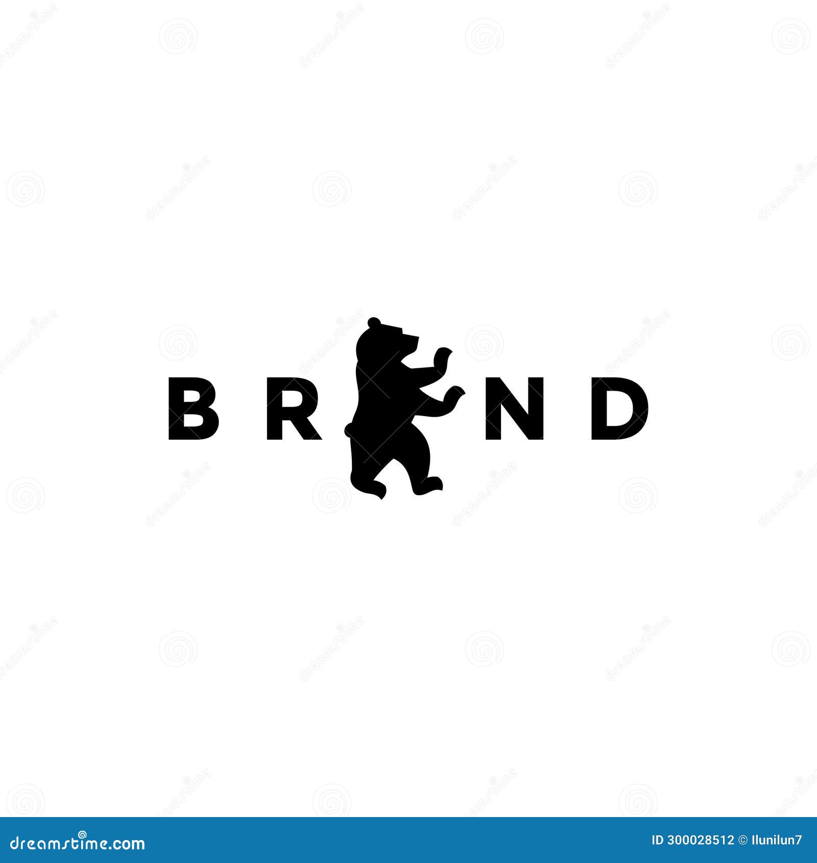 Bold Bear Silhouette Logo Design Stock Vector - Illustration of shield ...