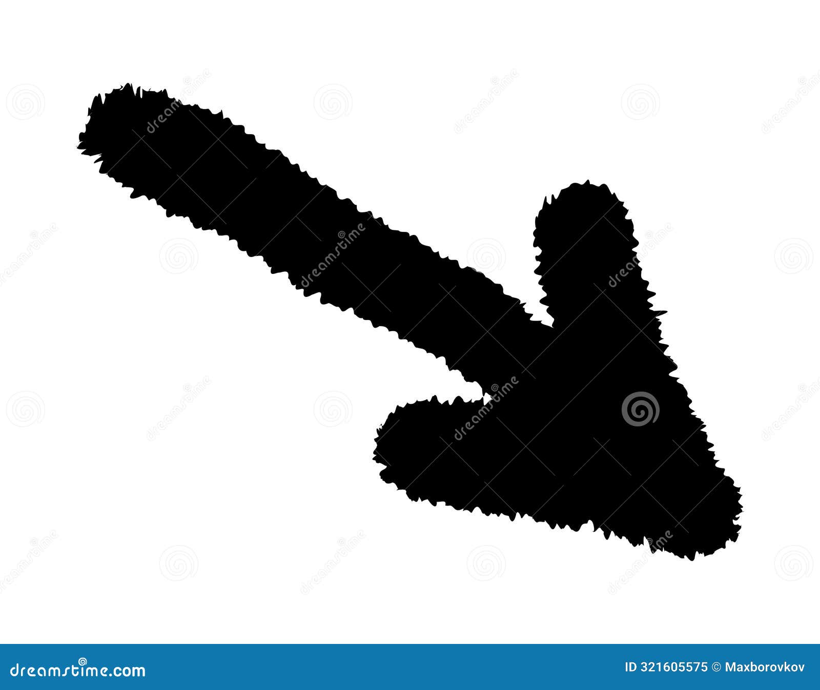 Bold Black Arrow Pointing Down Left Stock Vector - Illustration of ...