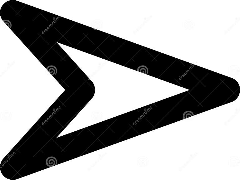 Bold Black Arrow Pointing To the Right, Representing Direction ...